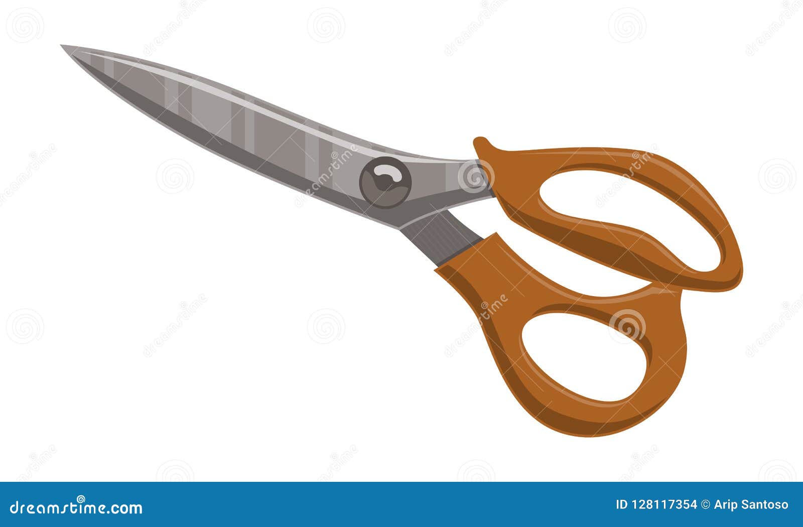 Scissor Template Vector Isolated Color Stock Vector - Illustration of ...