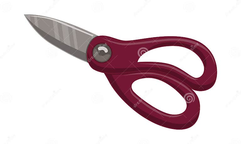 Scissor Template Vector Isolated Color Stock Vector - Illustration of ...