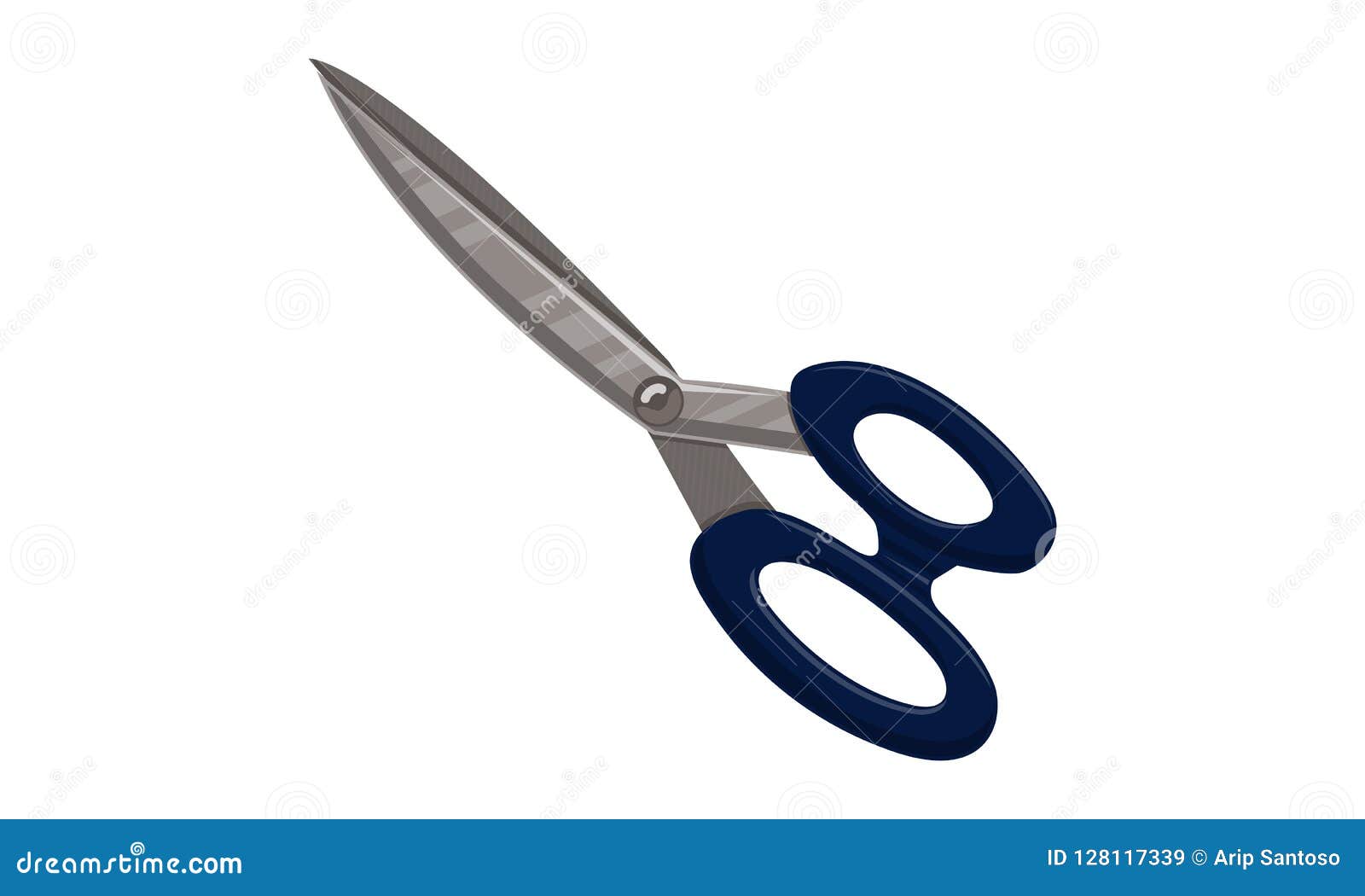 Scissor Template Vector Isolated Color Stock Vector - Illustration of ...