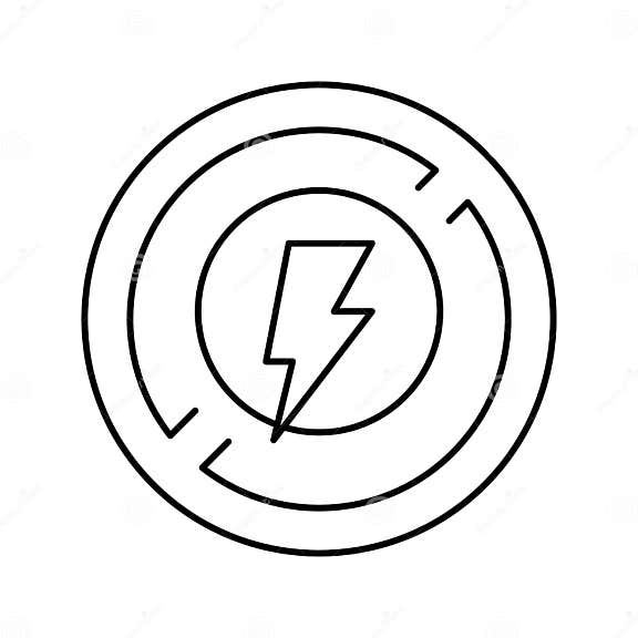 Scissor Use Prohibition Sign Line Icon Vector Illustration Stock Vector