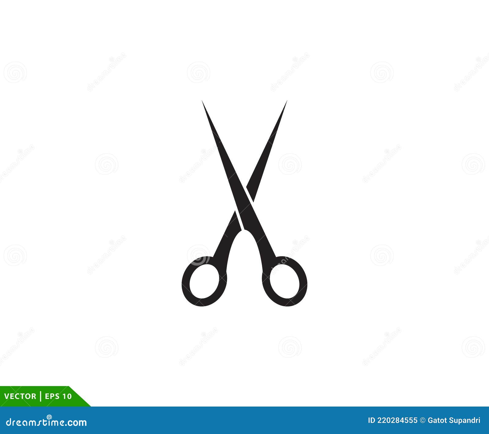 Scissor Vector Logo Design Template Stock Vector - Illustration of pair ...