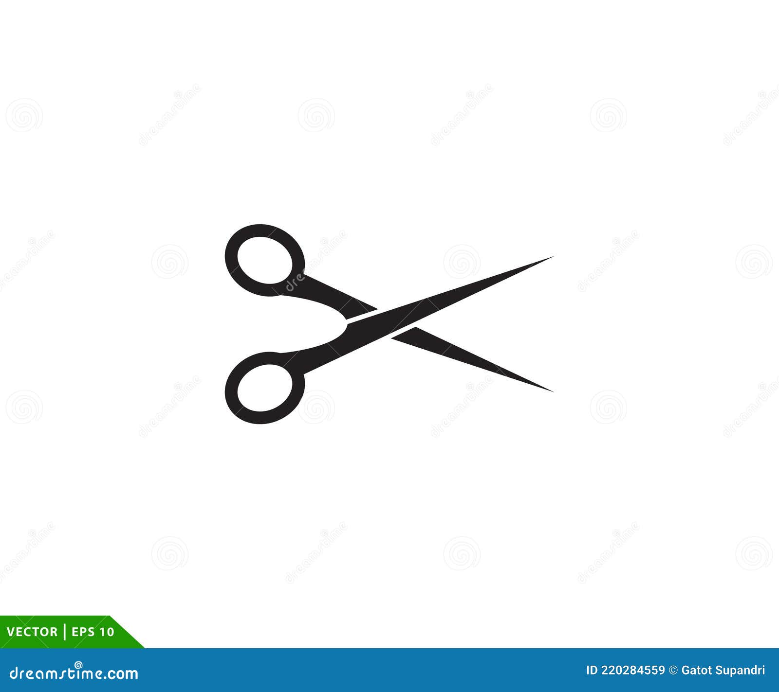Scissor Vector Logo Design Template Stock Vector - Illustration of ...