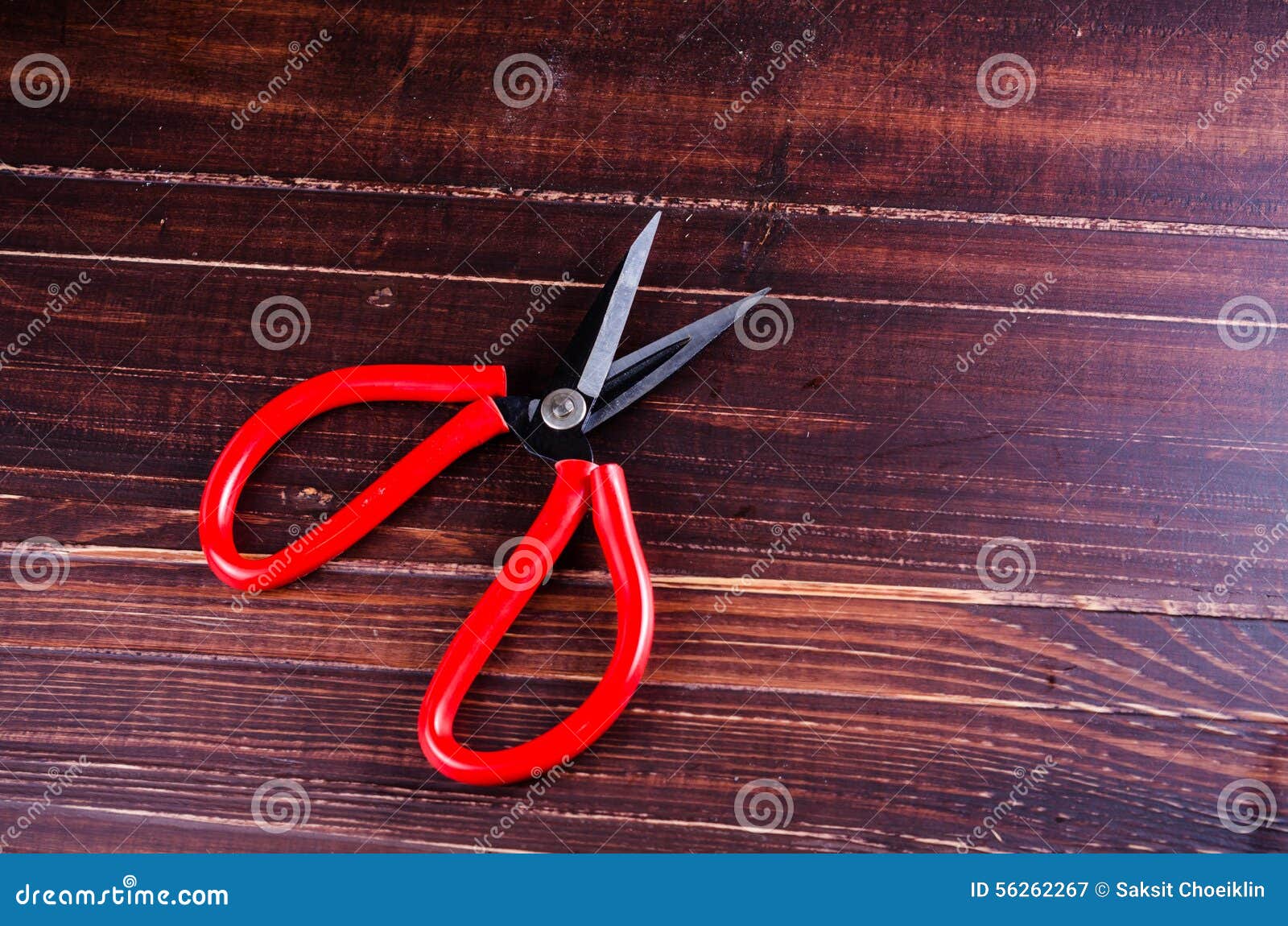 Scissor on Wooden Board Background Stock Image - Image of background ...