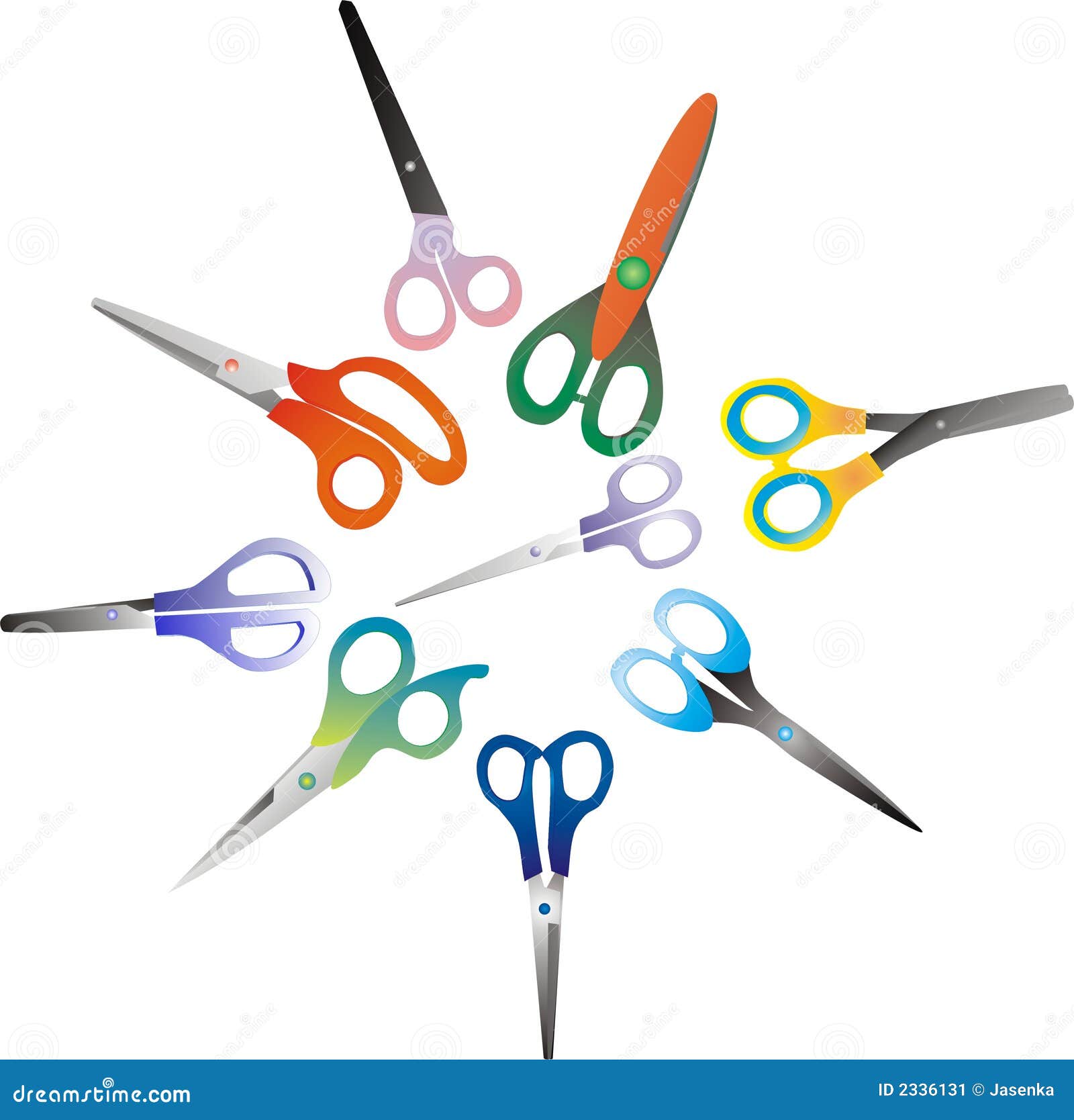 Scissors stock vector. Illustration of black, edges, metal - 2336131
