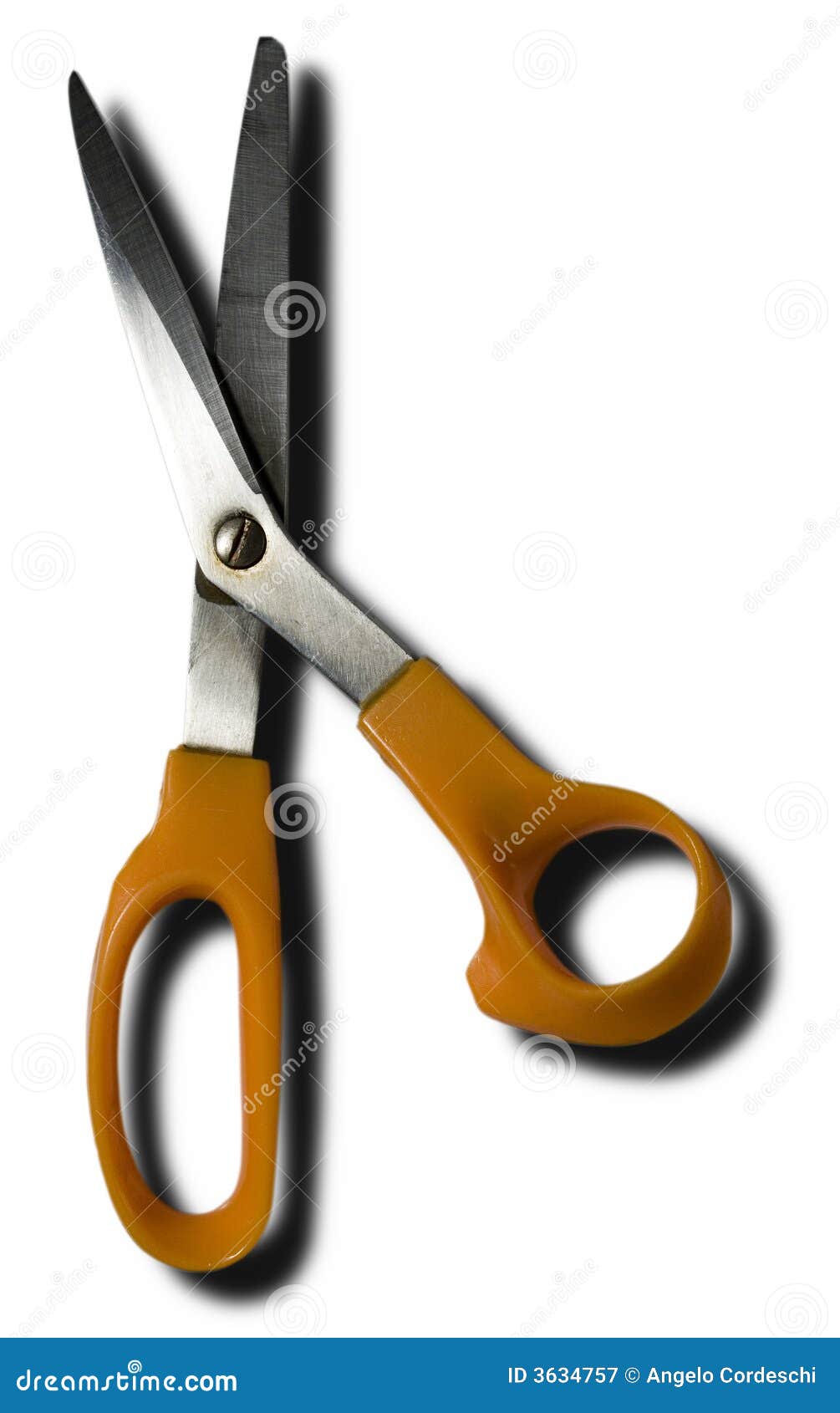 Scissors stock image. Image of object, isolated, reflection - 3634757