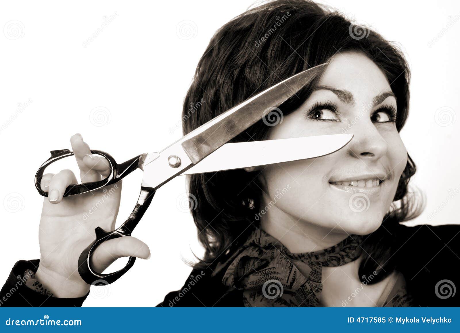 Scissors stock image. Image of beauty, woman, clip, nice - 4717585