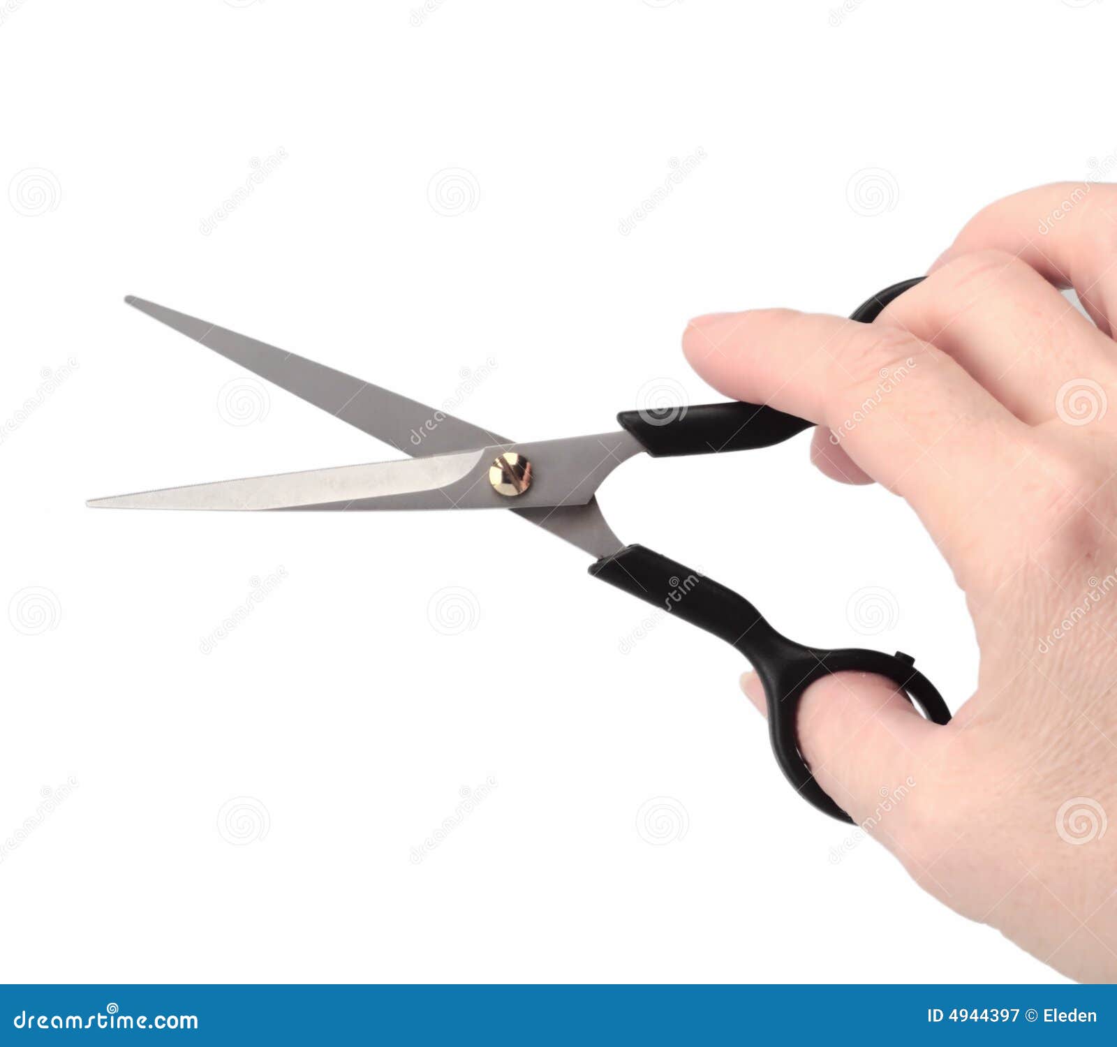 Scissors stock image. Image of utensil, finger, metal - 4944397