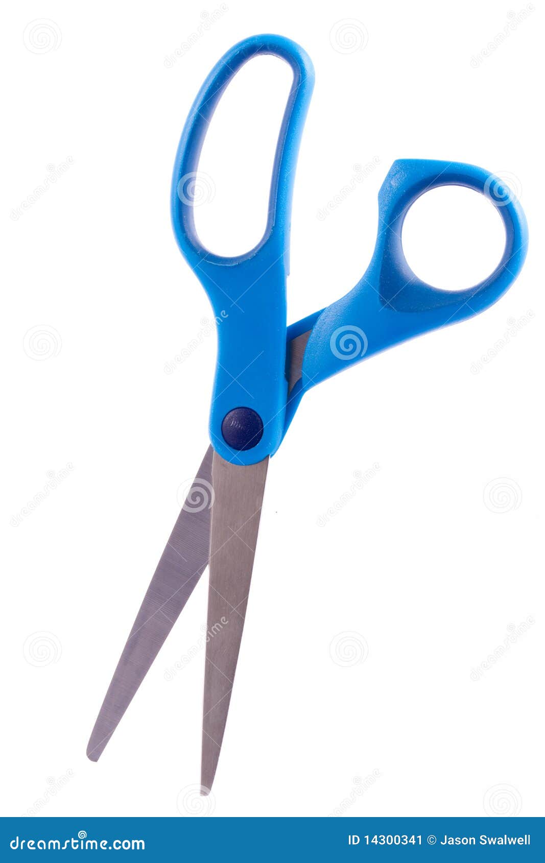 Scissors with Blue Handle stock image. Image of background - 14300341
