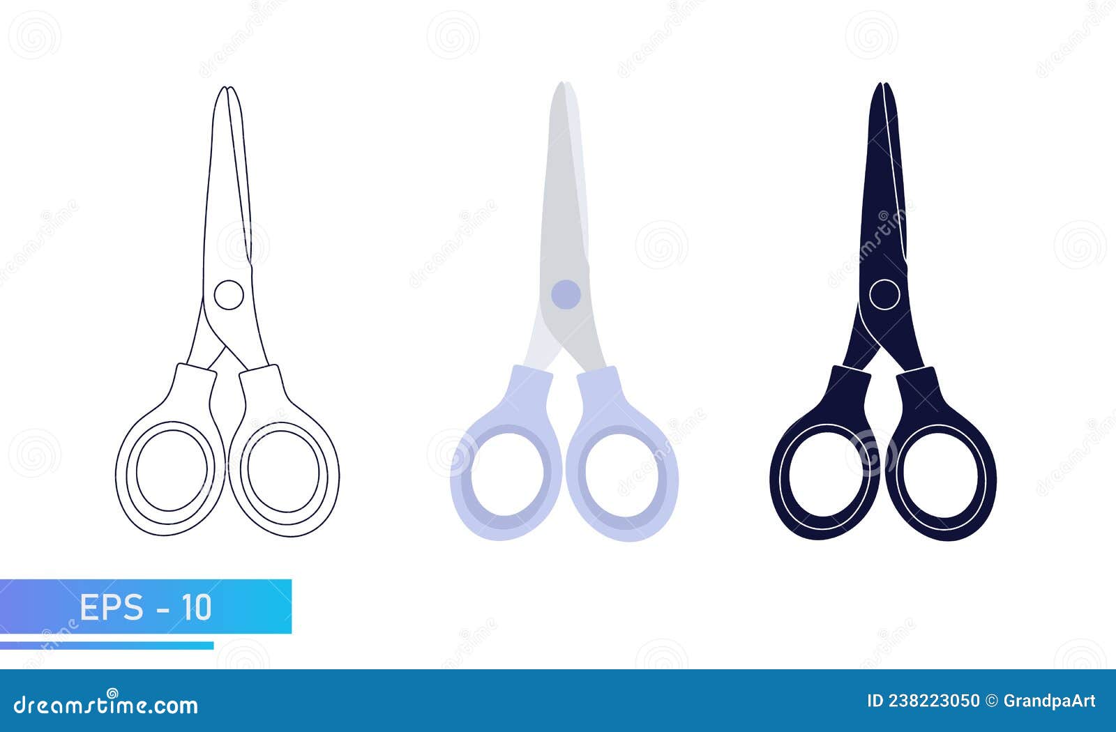 Scissors for Children for Hobbies and Applications. in Solid Fill, in ...