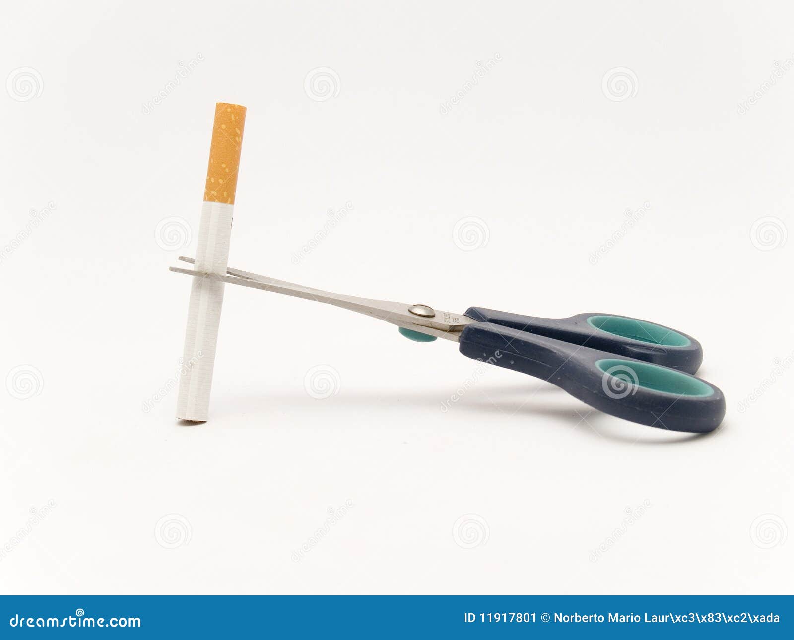 Scissors and cigarette stock image. Image of addiction - 11917801