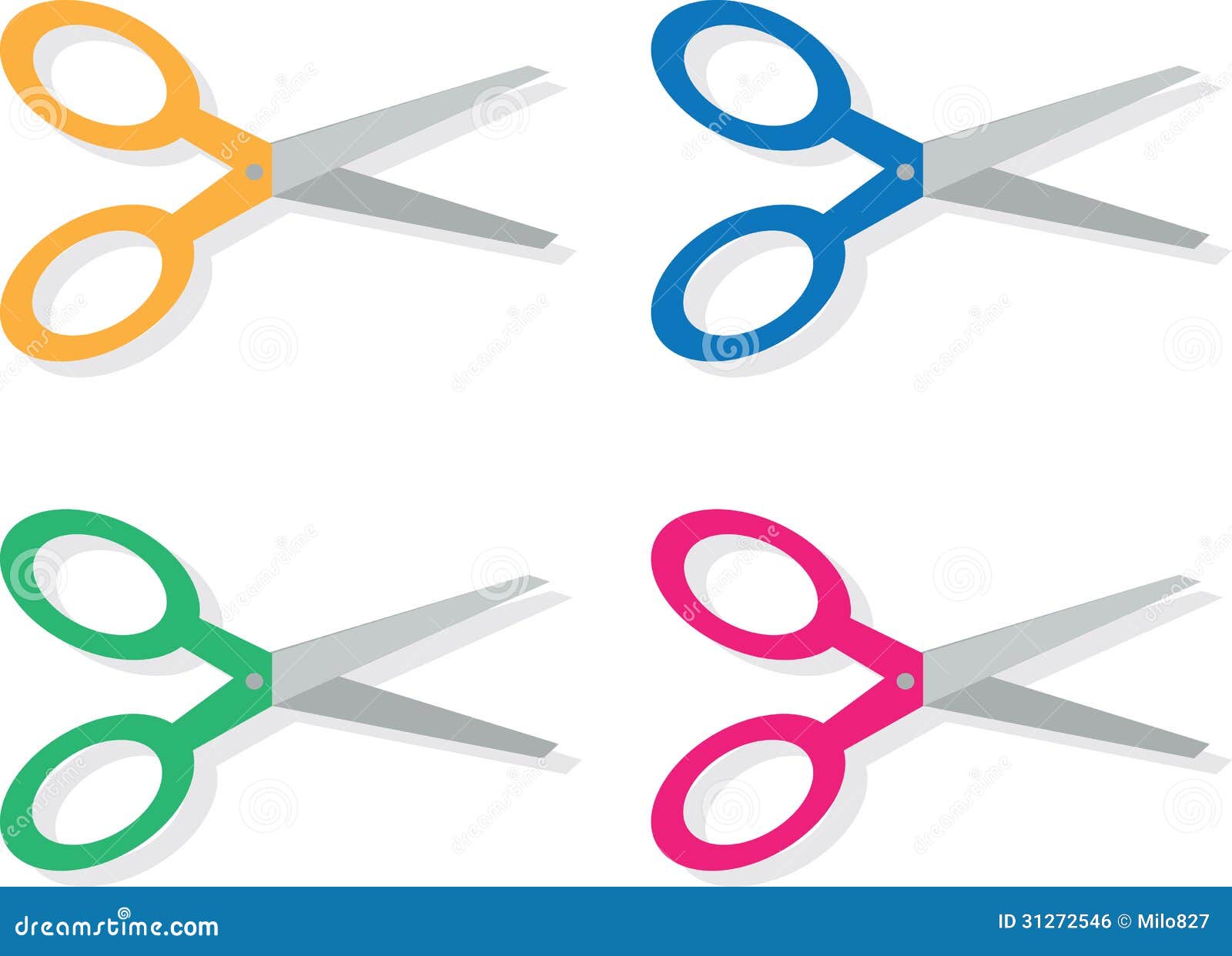 Scissors Colors stock vector. Illustration of isolated - 31272546