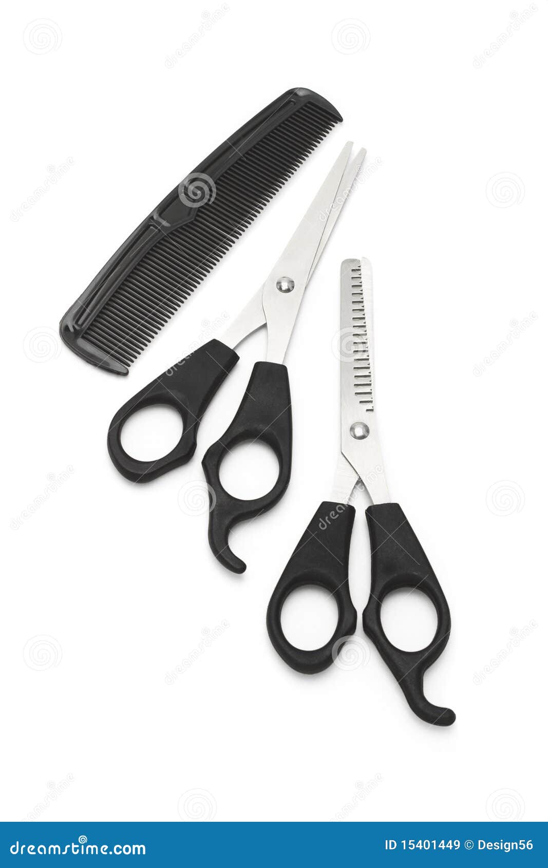 Scissors and comb stock image. Image of hairdresser, haircut - 15401449