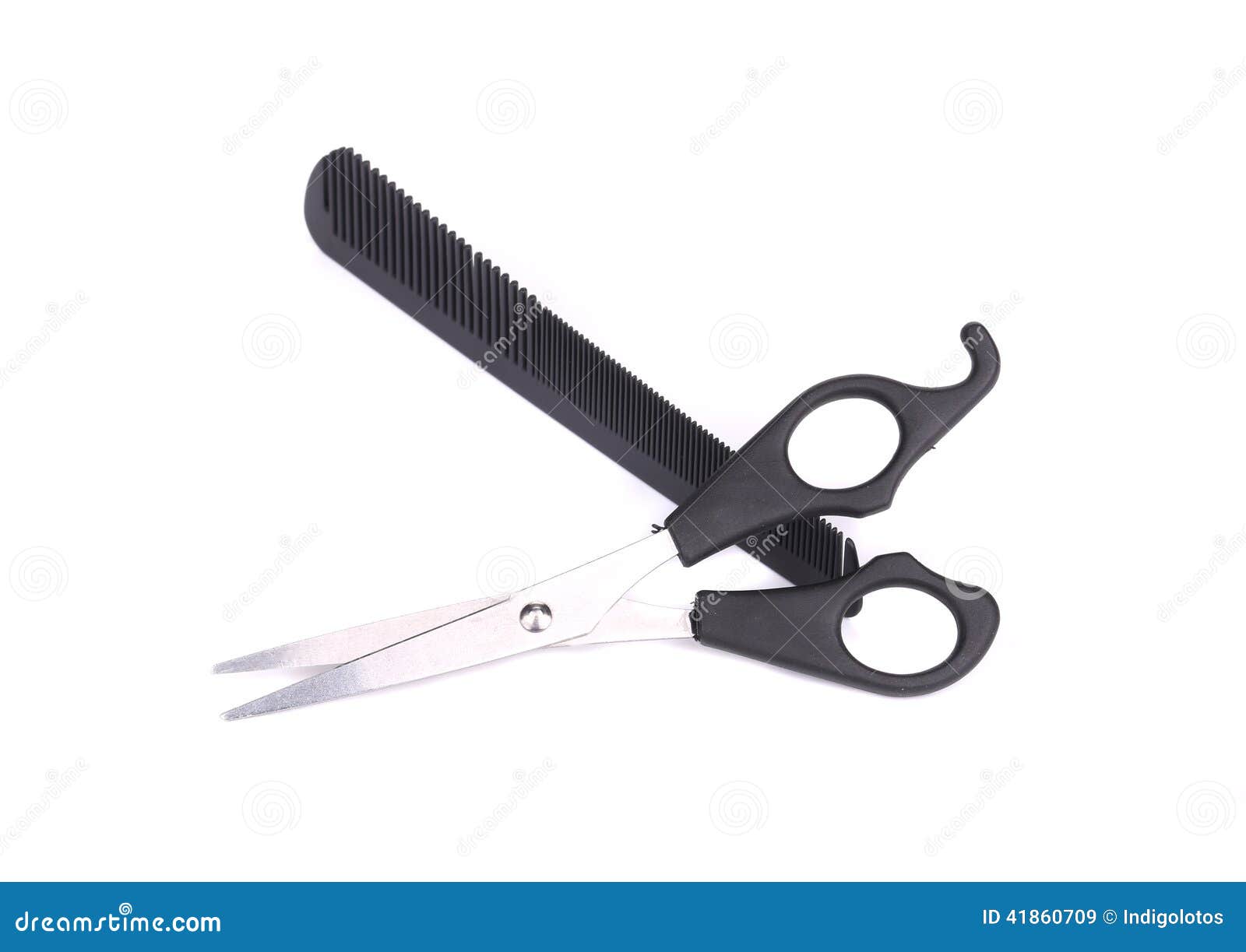 Scissors and Comb for Hair. Stock Image - Image of stylist, comb: 41860709