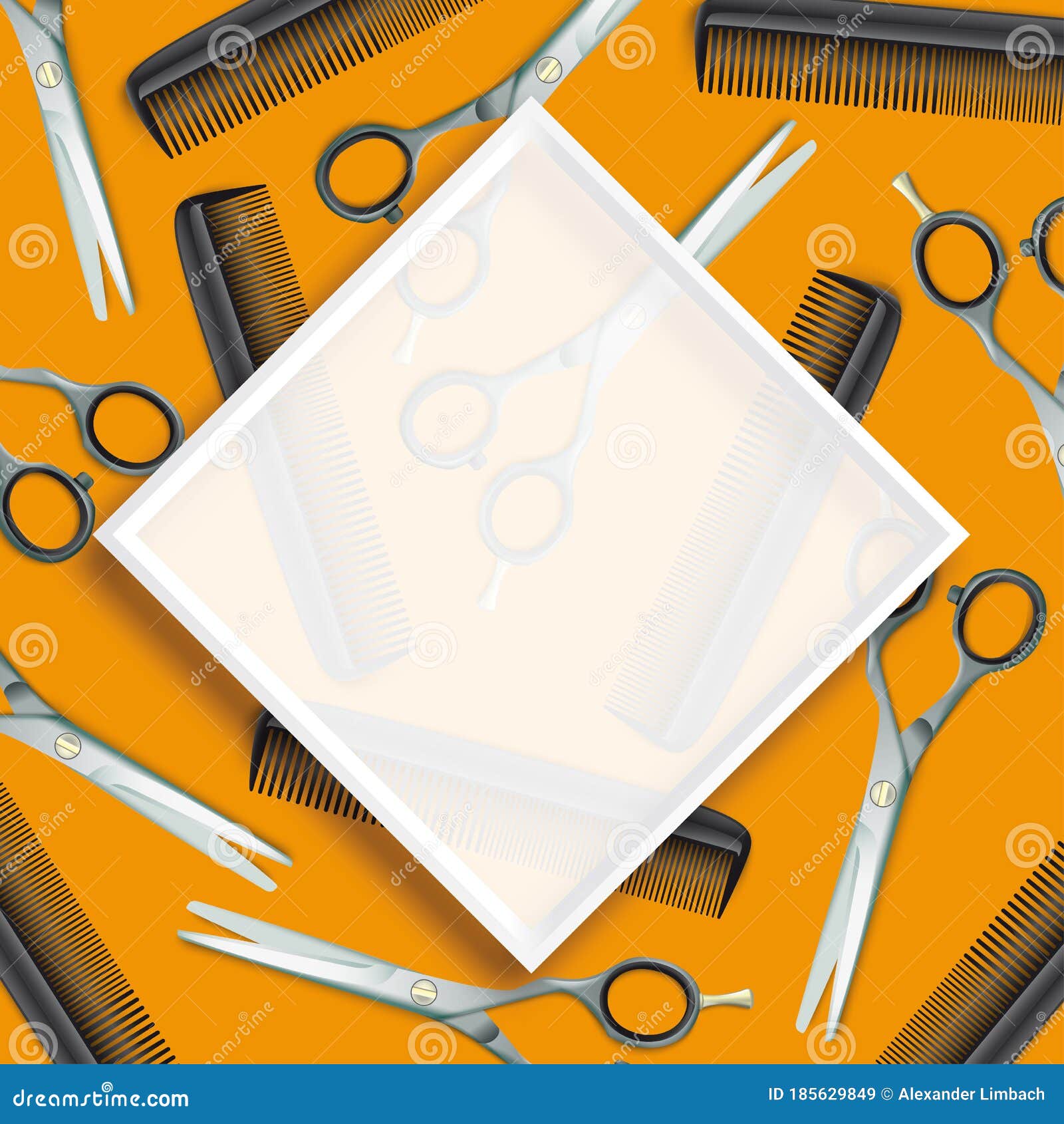 Scissors Combs Purple 2G White Background Cartoon Vector ...