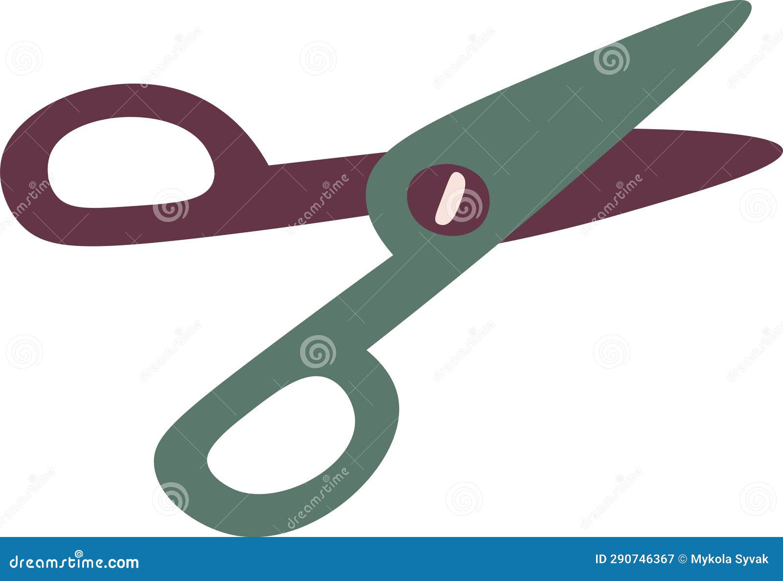 Scissors Craft Tool Vector Illustration | CartoonDealer.com #290746626