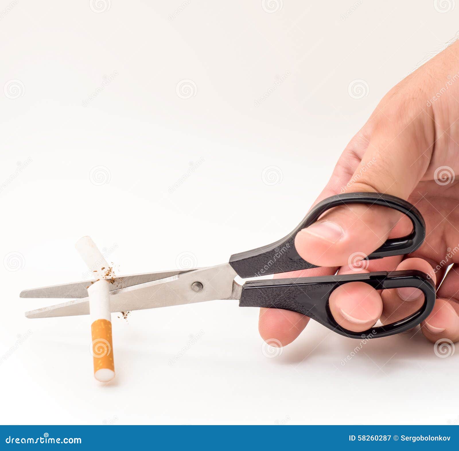 Scissors Cut the Cigarette 1 Stock Image - Image of healthcare ...