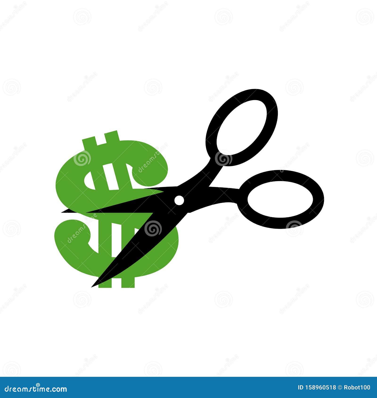Scissors Cut Dollar Sign Stock Illustrations – 737 Scissors Cut Dollar ...