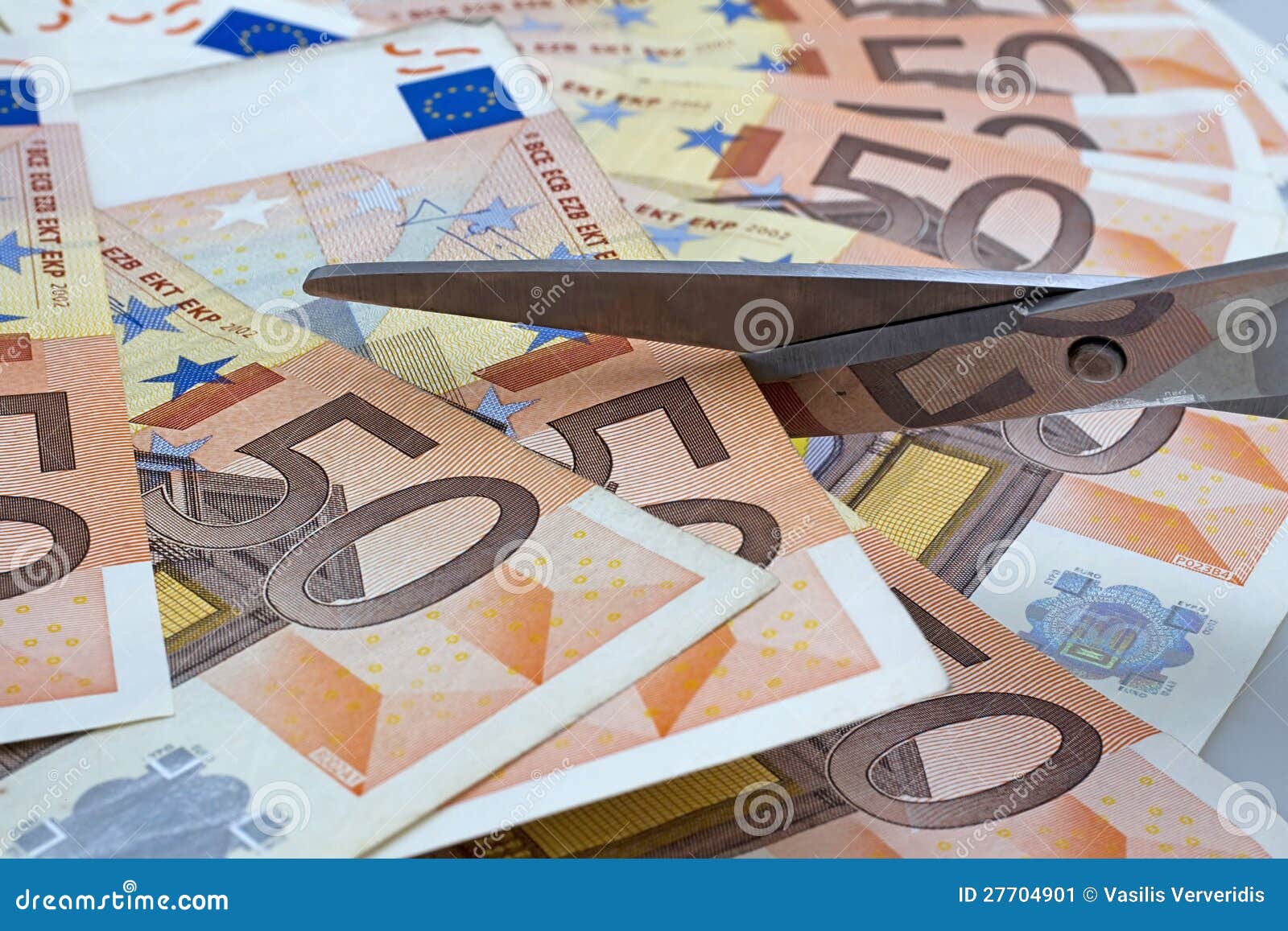 Scissors cut euro stock image. Image of banknote, cross - 27704901
