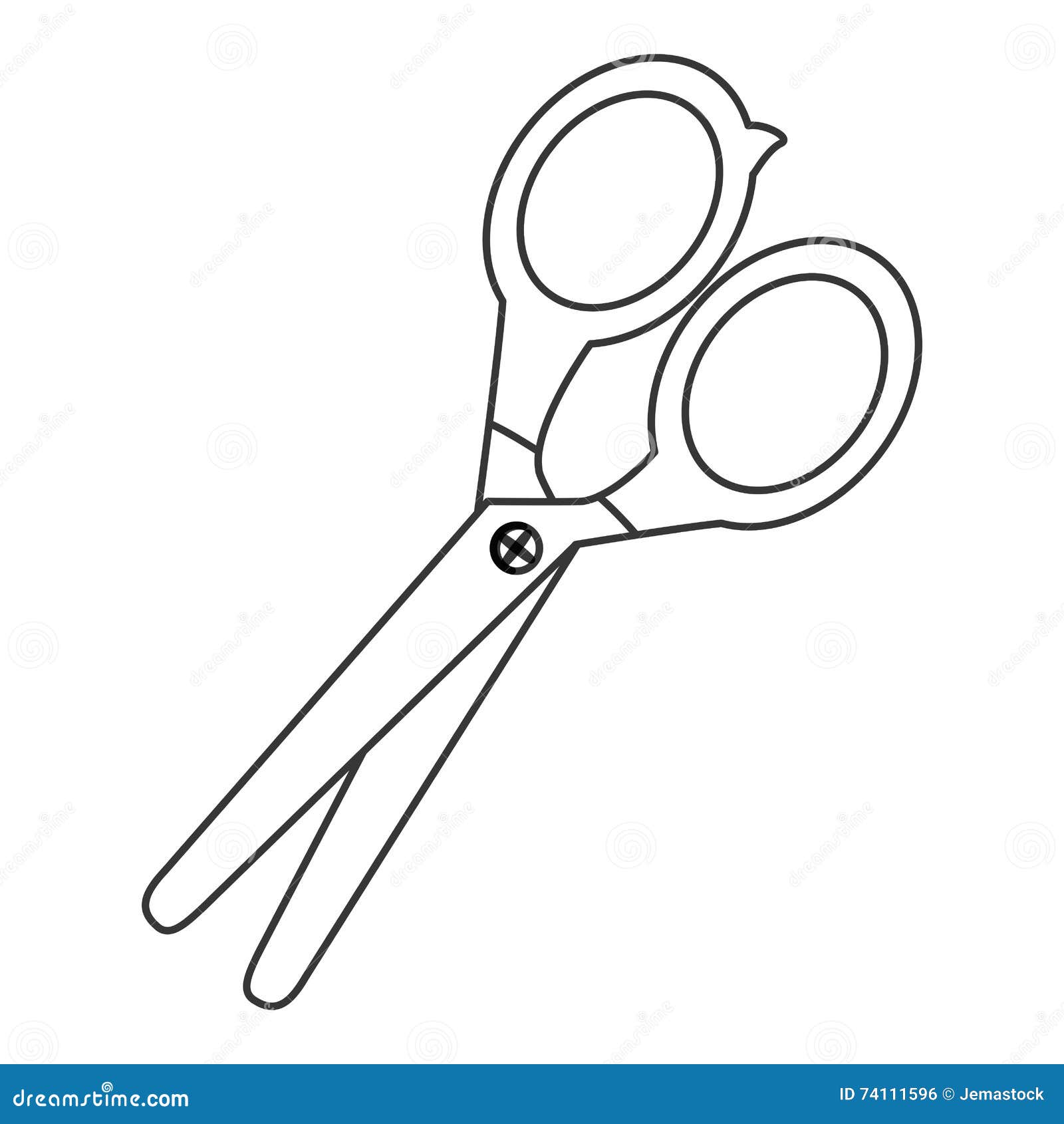 Scissors cut flat icon stock illustration. Illustration of isolated ...