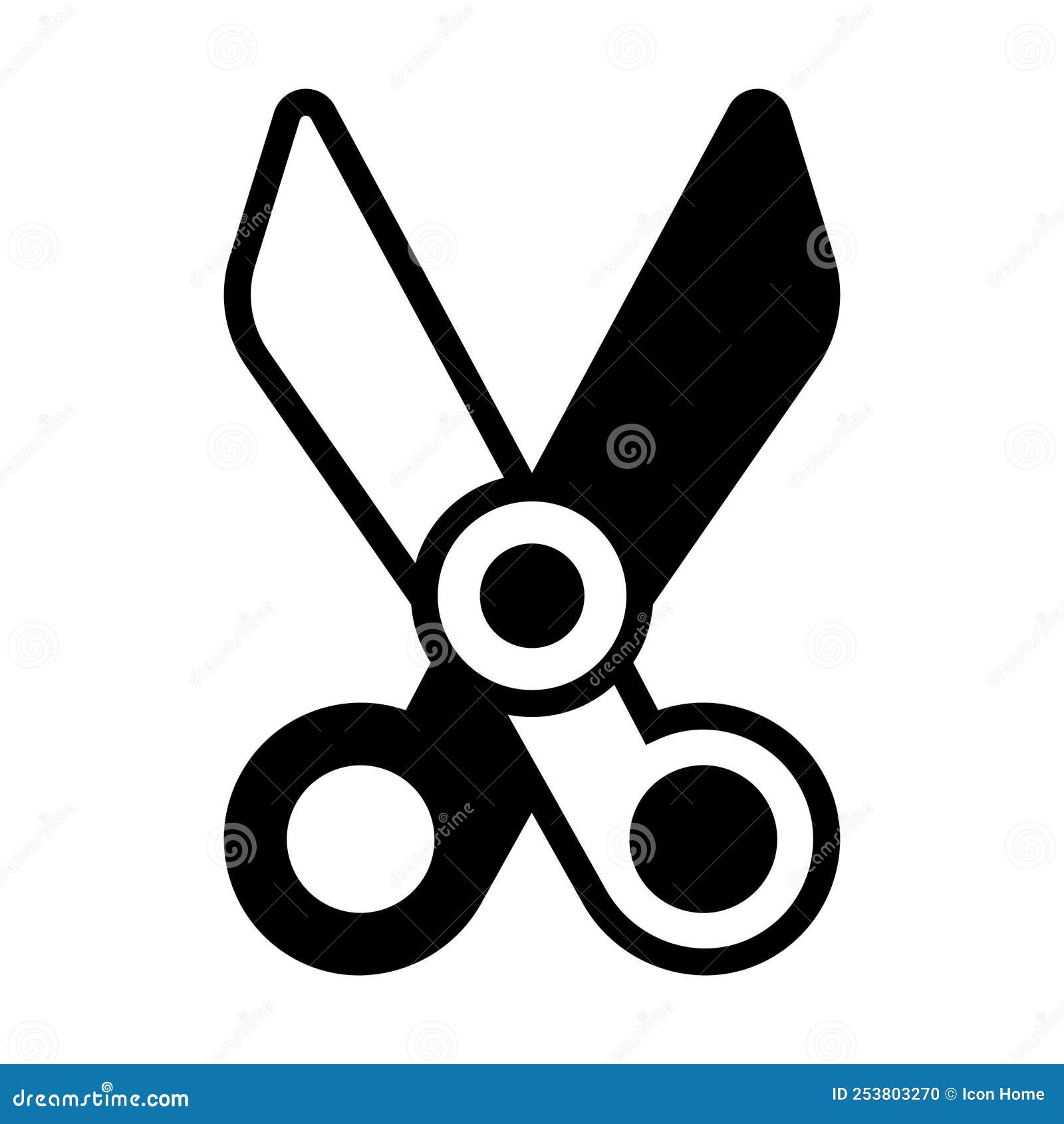 Scissors, Cut Icon Isolated Stock Vector - Illustration of metal ...