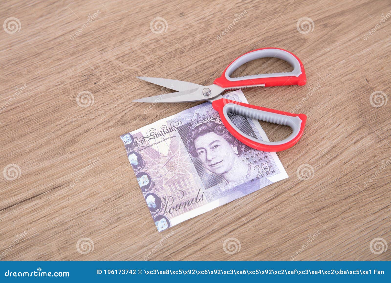 Scissors and Cut Pound Banknotes Editorial Photography - Image of ...