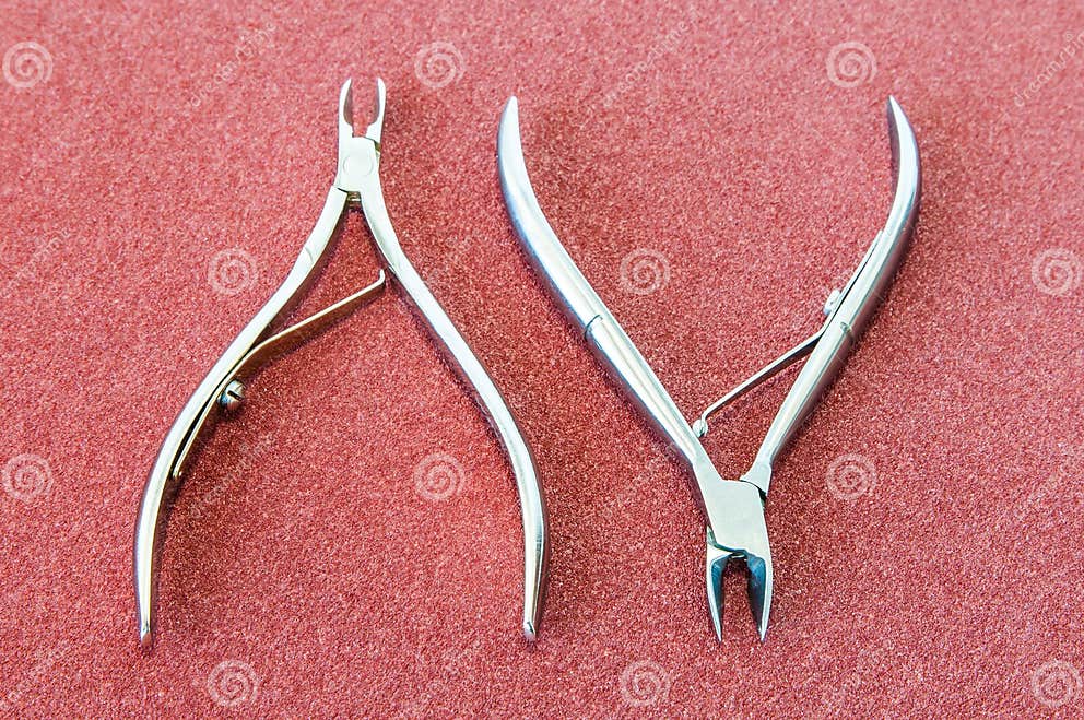 Scissors cut the skin stock photo. Image of female, elegance - 27550088