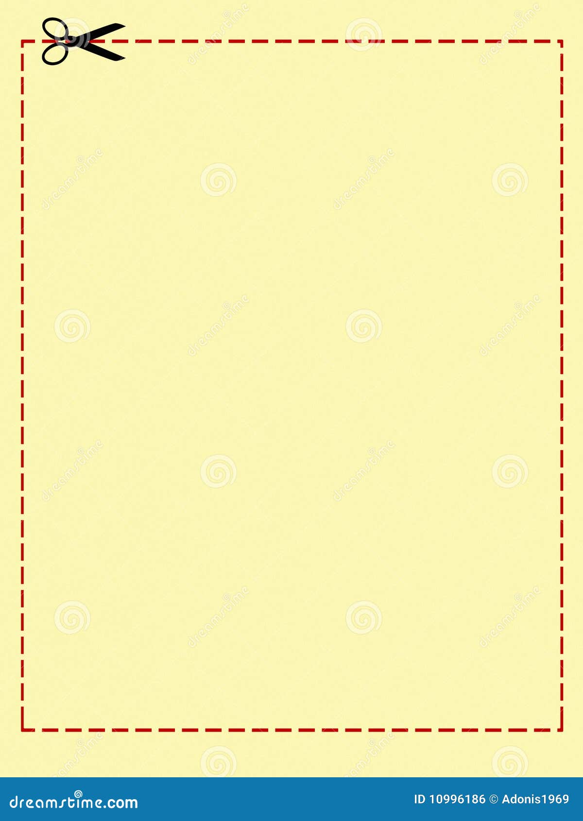 Scissors Cutting Dotted Line Stock Illustration - Illustration of ...