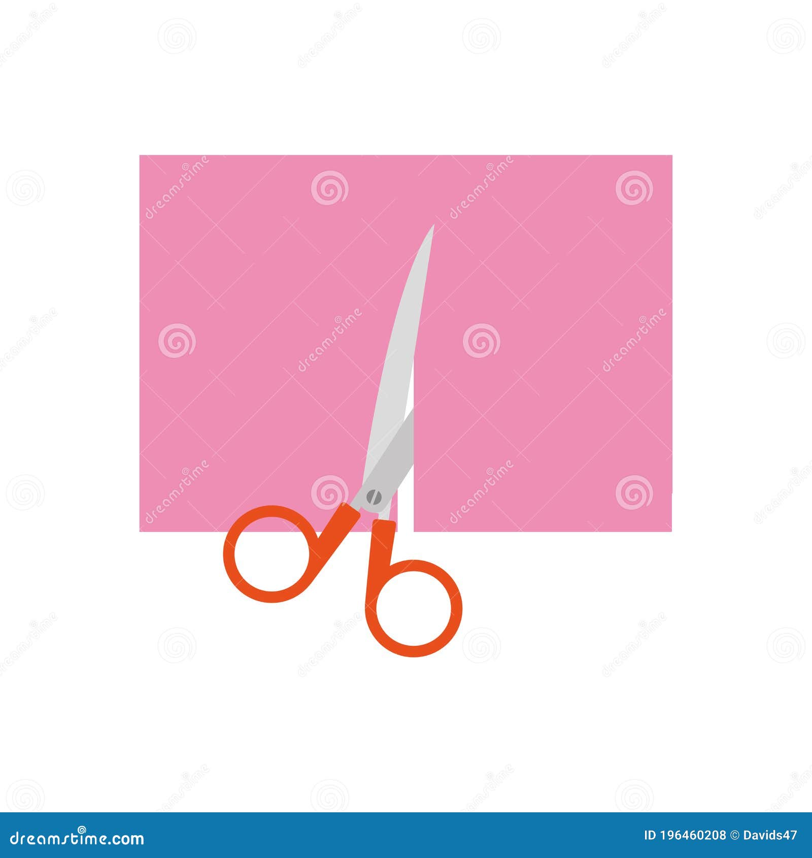 Scissors cutting icon stock vector. Illustration of clipart - 196460208