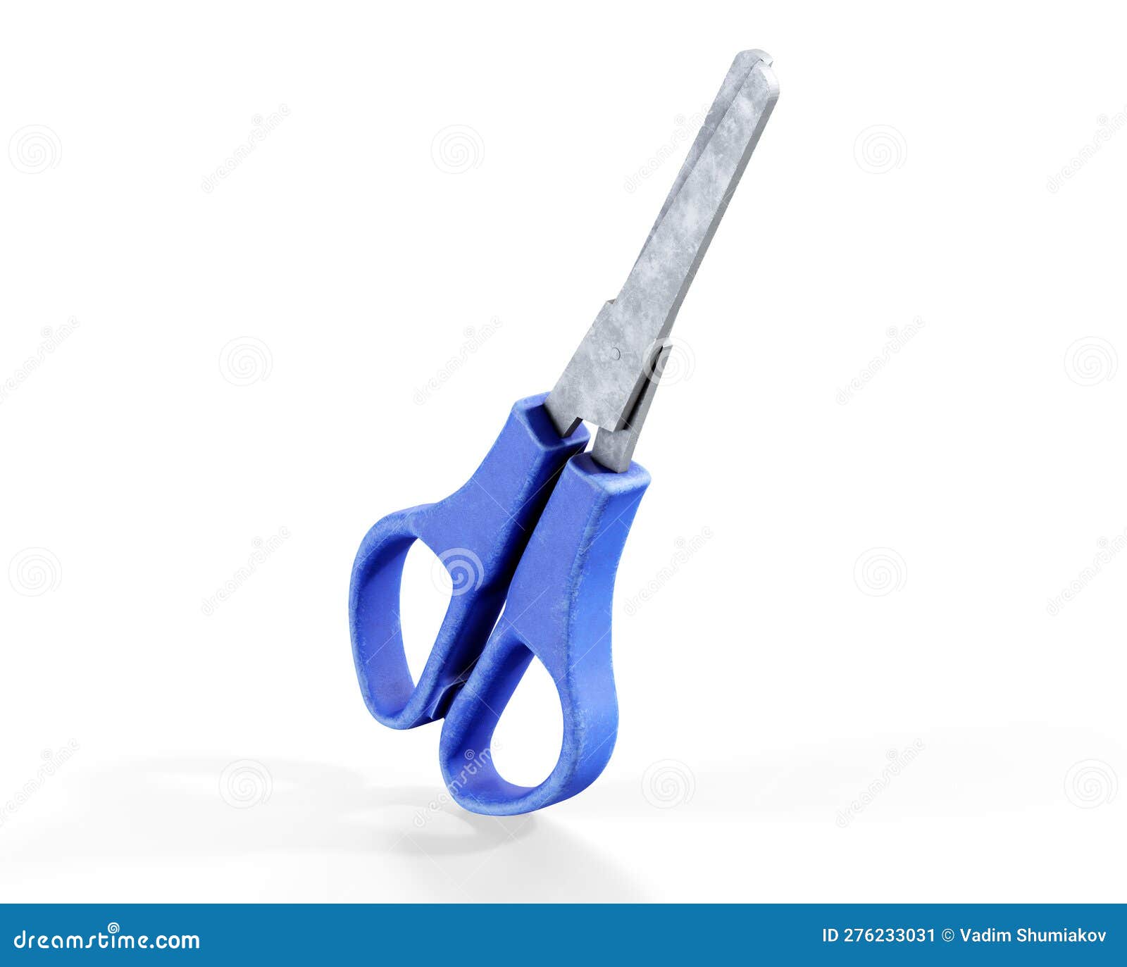 Scissors Cutting a Sim Card Concept, 3D Rendering Stock Illustration ...