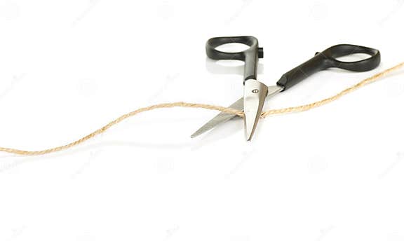 Scissors Cutting String stock photo. Image of fiber, equipment - 30329062