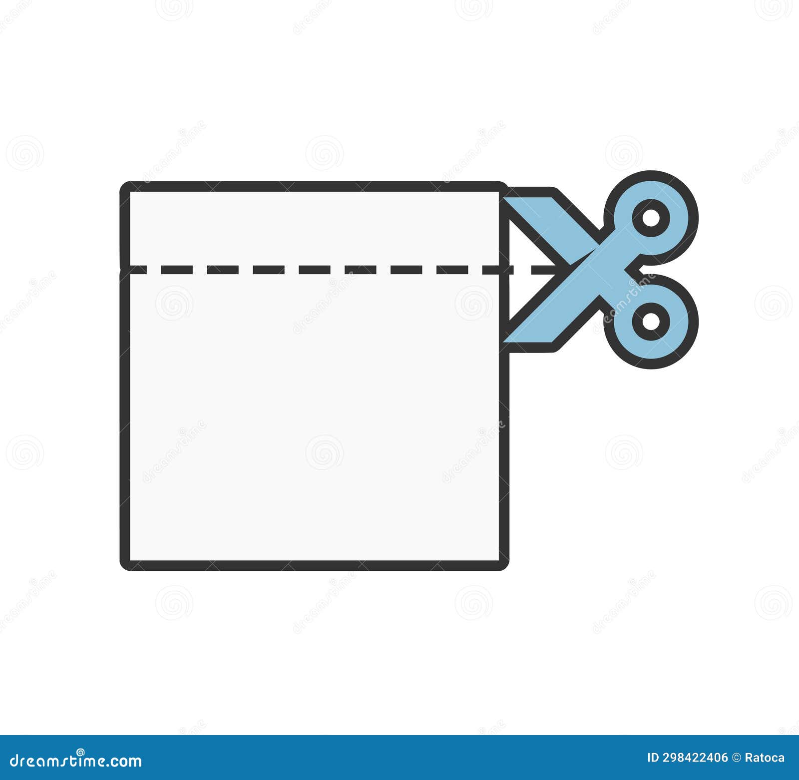 Scissors cutting symbol stock vector. Illustration of sharp - 298422406