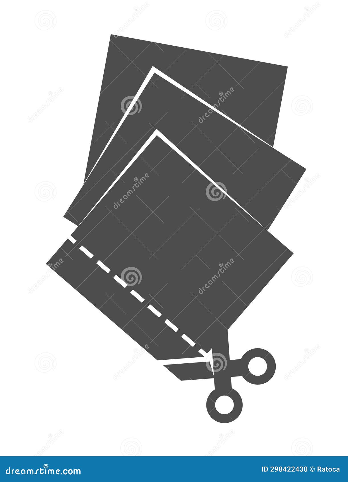 Scissors cutting symbol stock vector. Illustration of business - 298422430