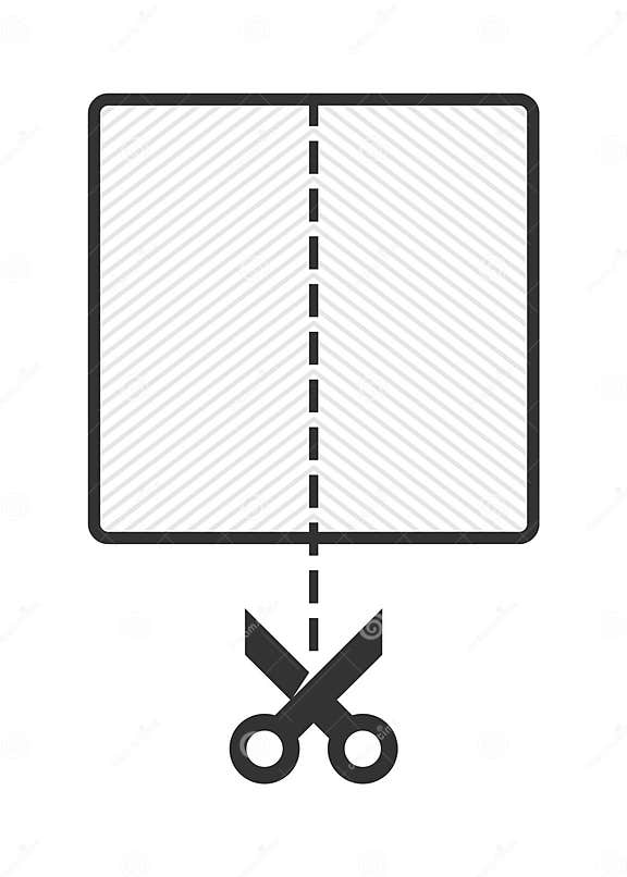 Scissors cutting symbol stock vector. Illustration of line - 298422432