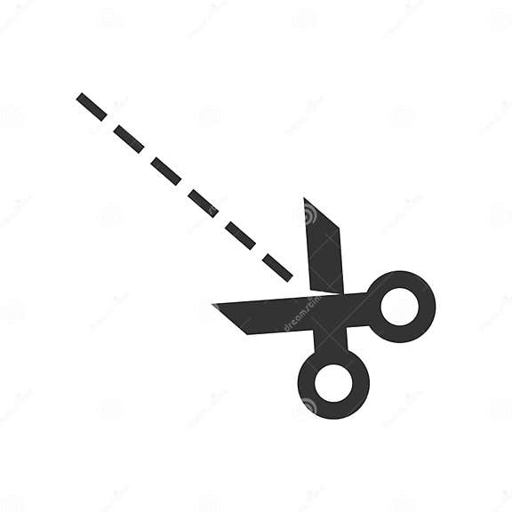 Scissors cutting symbol stock vector. Illustration of paper - 298422541