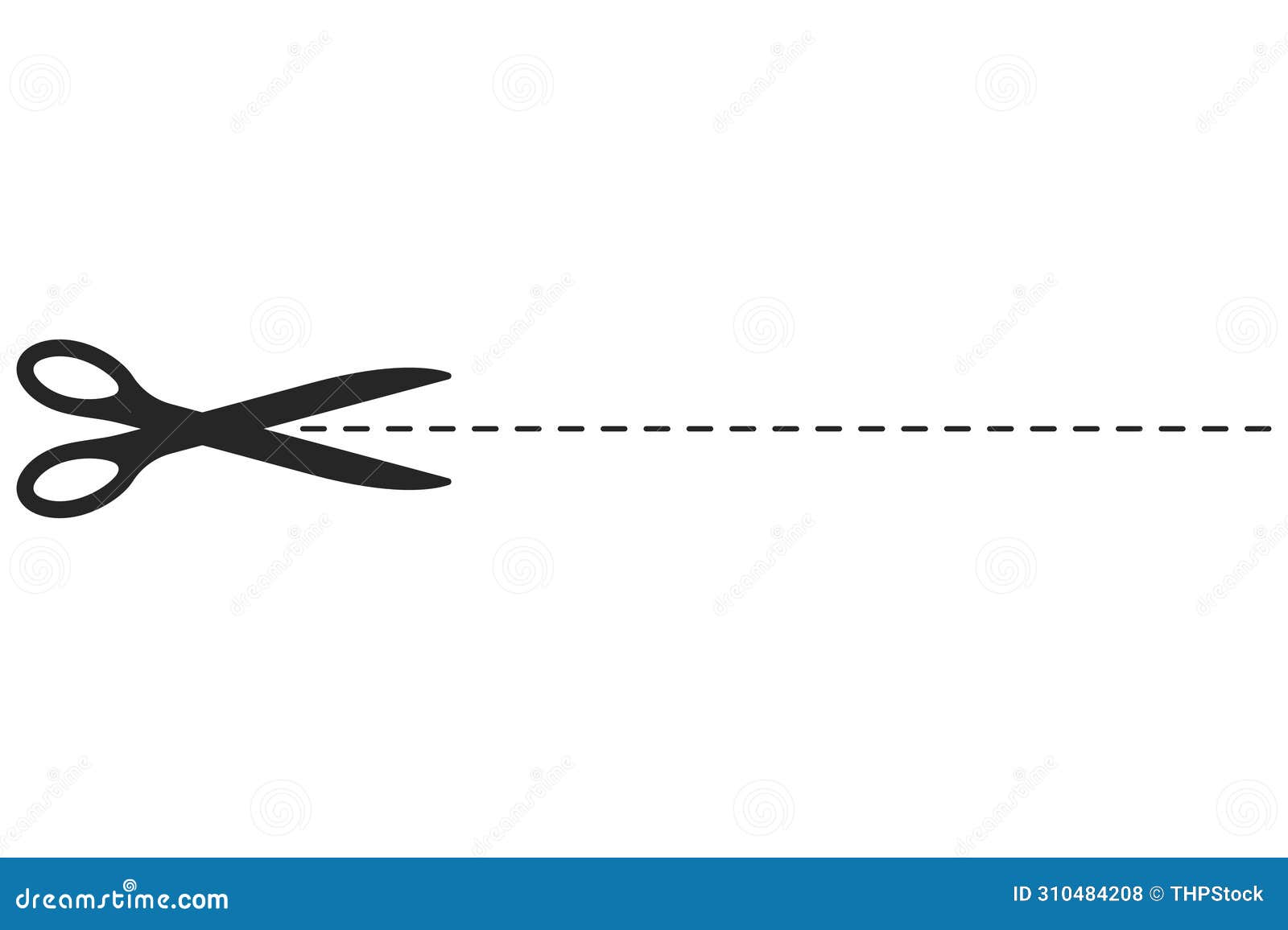 Dotted Cut Line Vector stock vector. Illustration of transparent ...