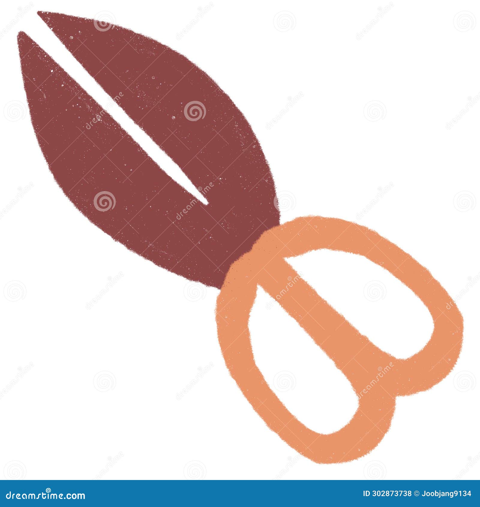 Scissors Drawing Stationery Cute Cartoon Stock Illustration ...