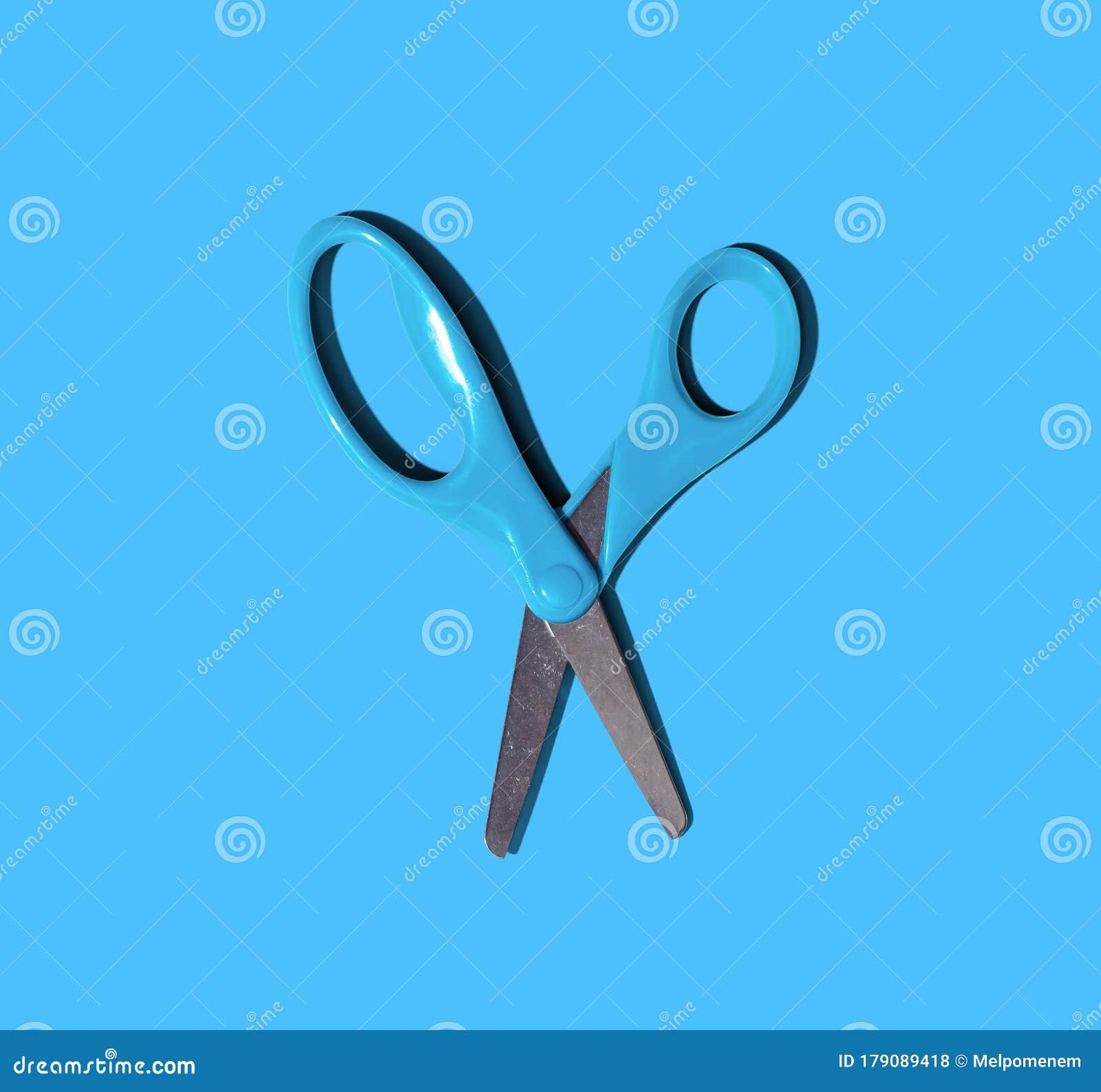 Scissors with Dropped Shadow from Above Stock Photo - Image of learning ...