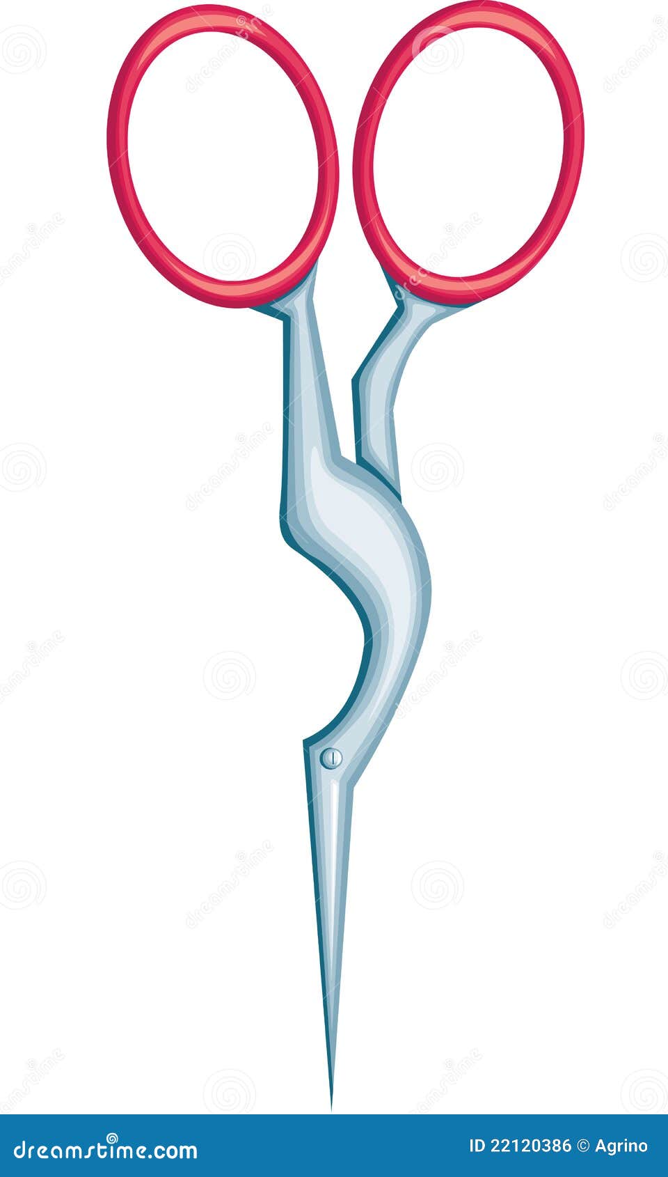 Scissors for embroidery stock vector. Illustration of heron - 22120386