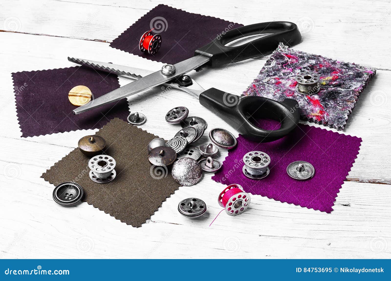 Scissors for fabric stock image. Image of fashion, seam - 84753695