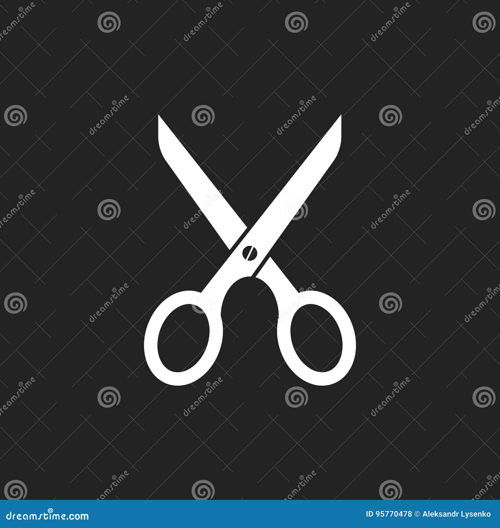 Scissors Flat Icon. Scissor Vector Illustration Stock Vector ... Scissors Flat Icon. Scissor Vector Illustration Stock Vector ...