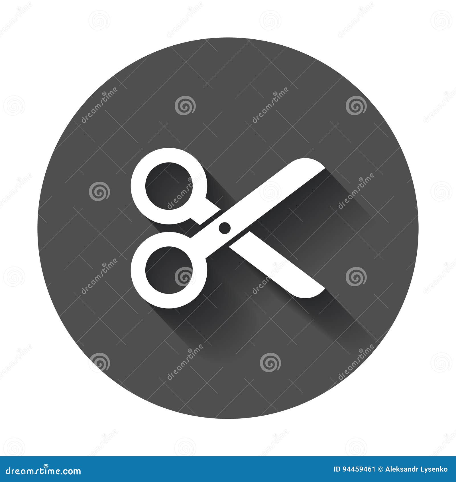 Scissor Vector. 3D Realistic Scissor Icon. Hairdresser Symbol. Opened ...