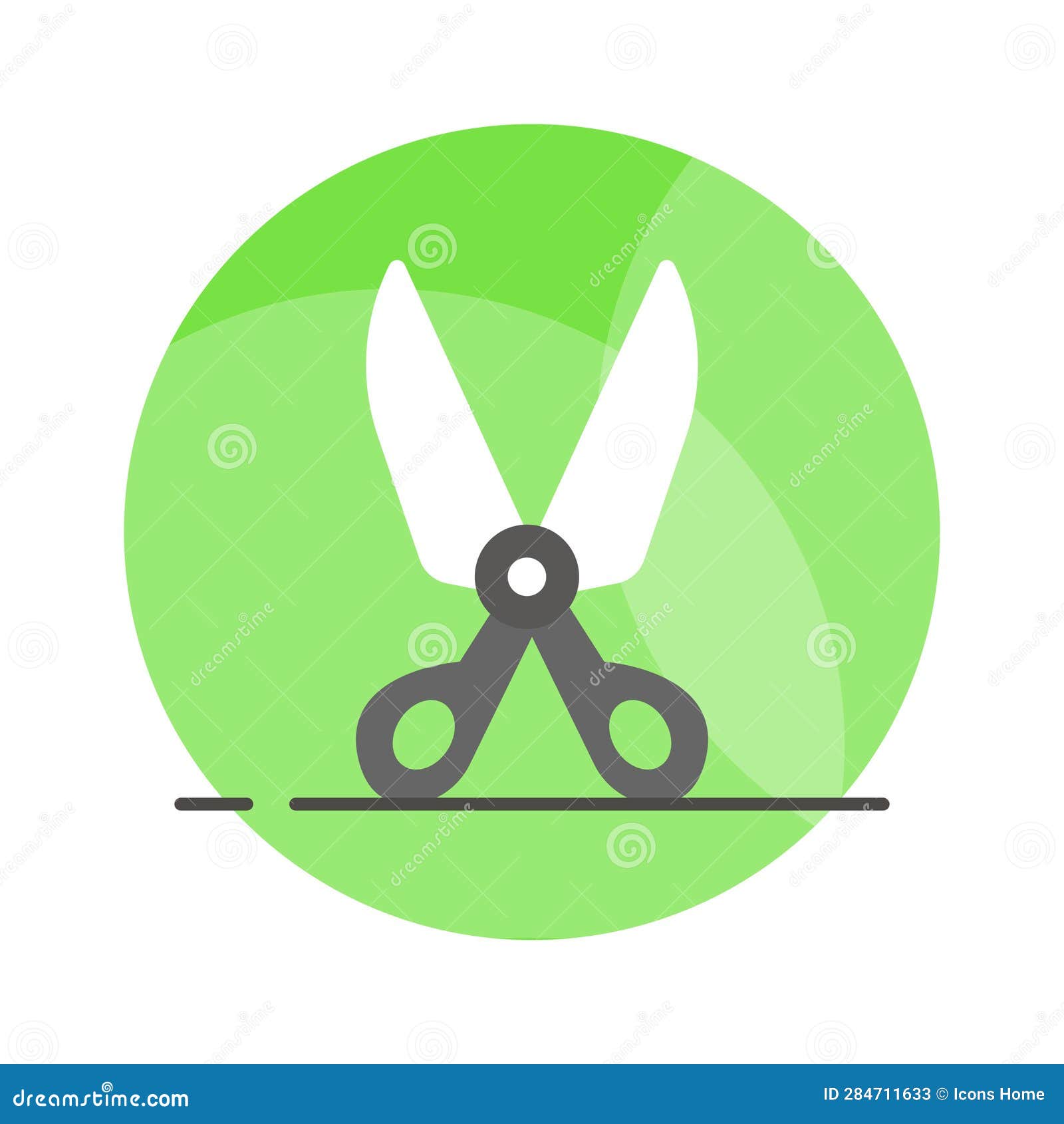 Scissors Flat Style Icon, Used for Cutting Purpose Stock Vector ...