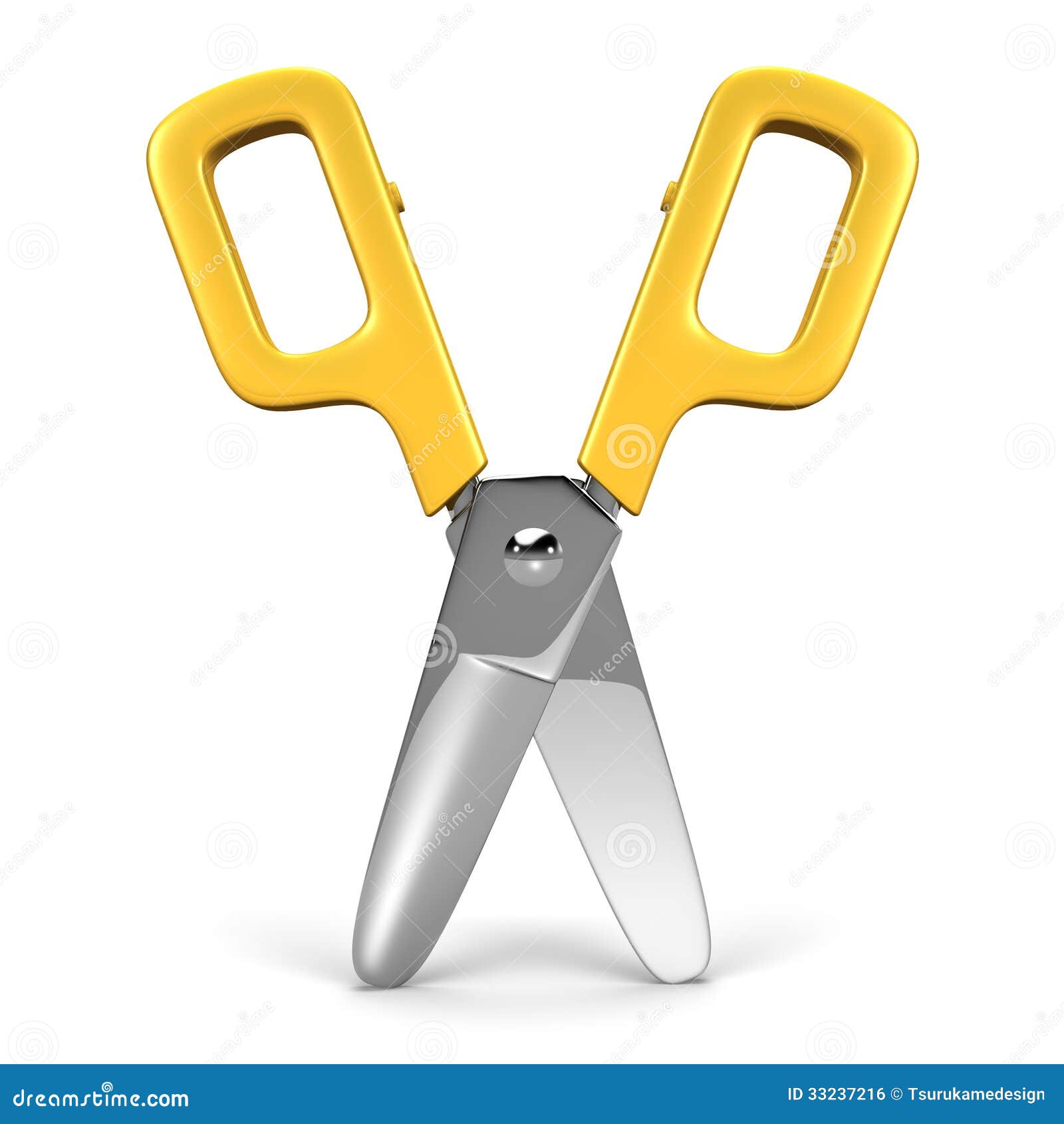 Scissors Front View stock illustration. Illustration of edge - 33237216