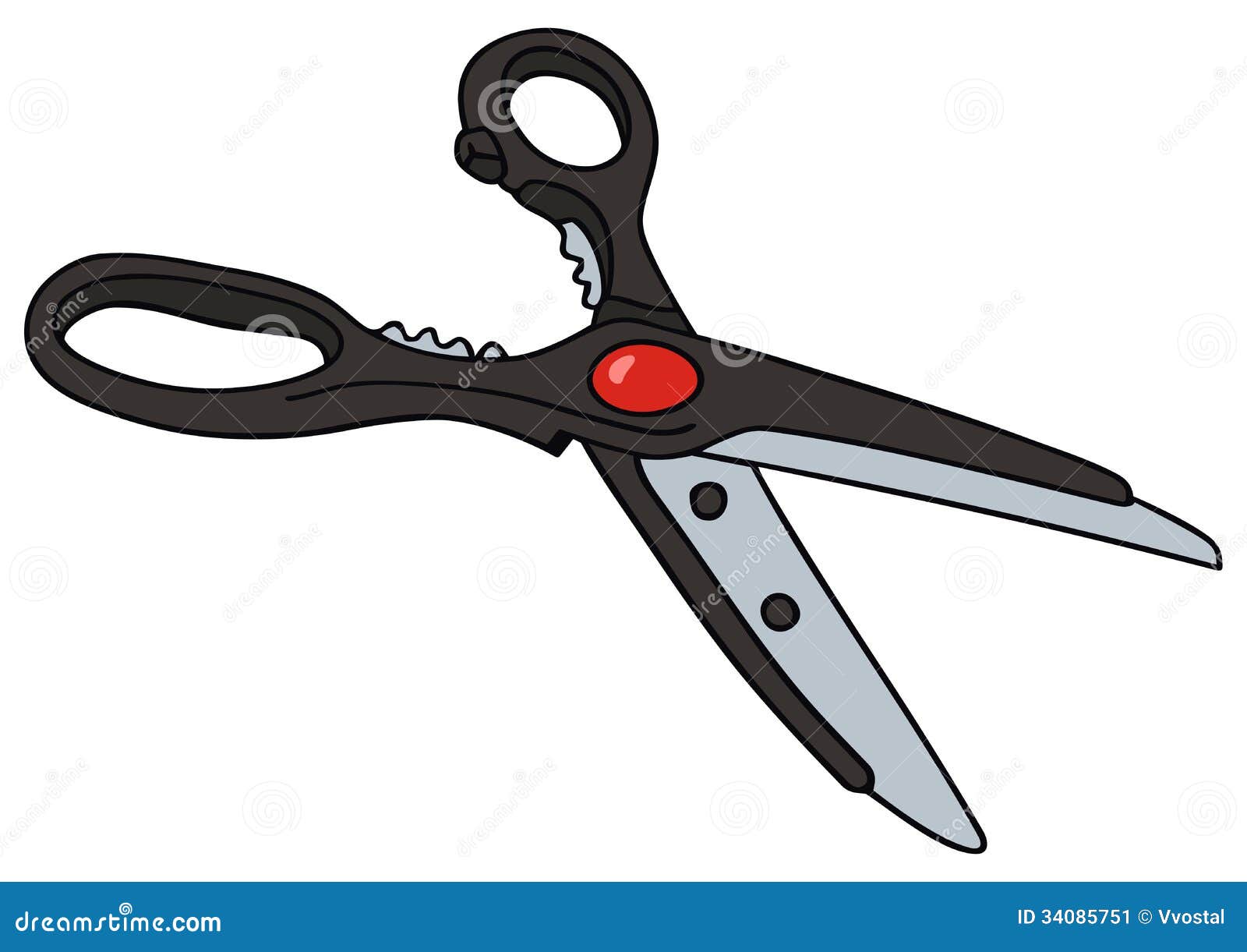Scissors stock vector. Illustration of paper, tool, cartoon - 34085751