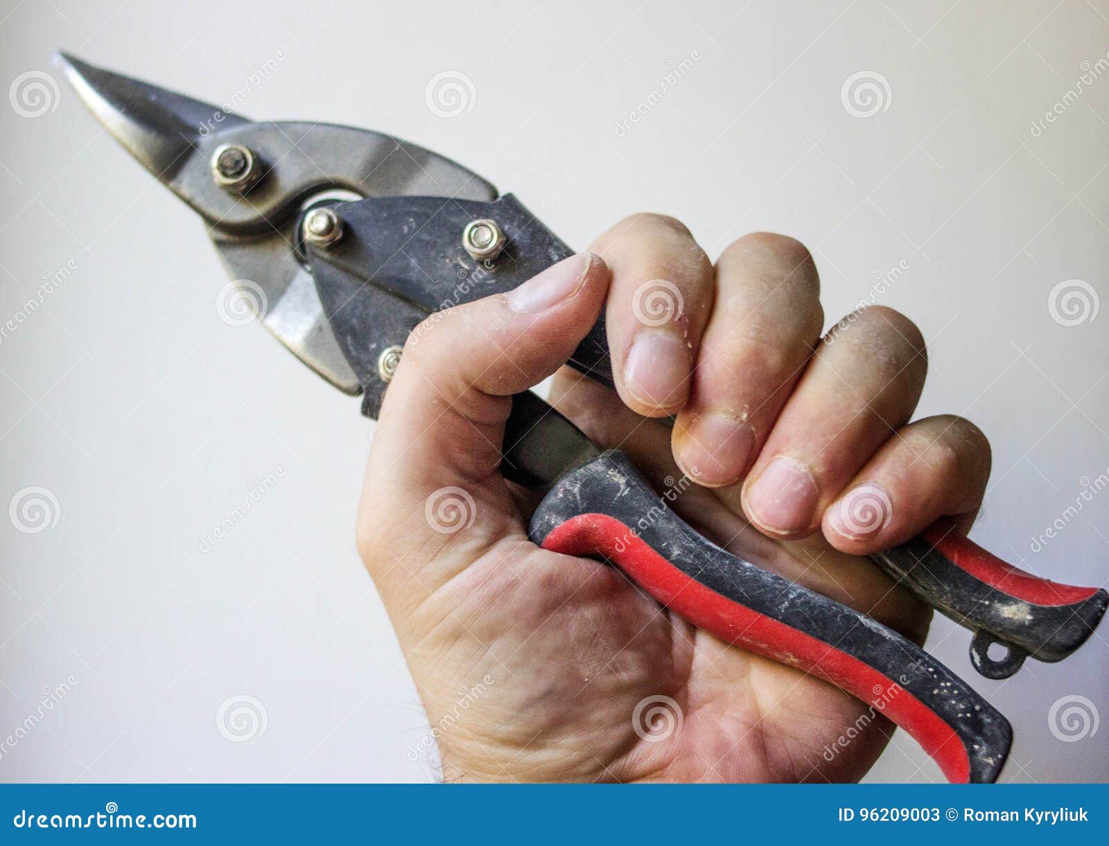 Scissors in hand stock image. Image of cutout, gardening - 96209003