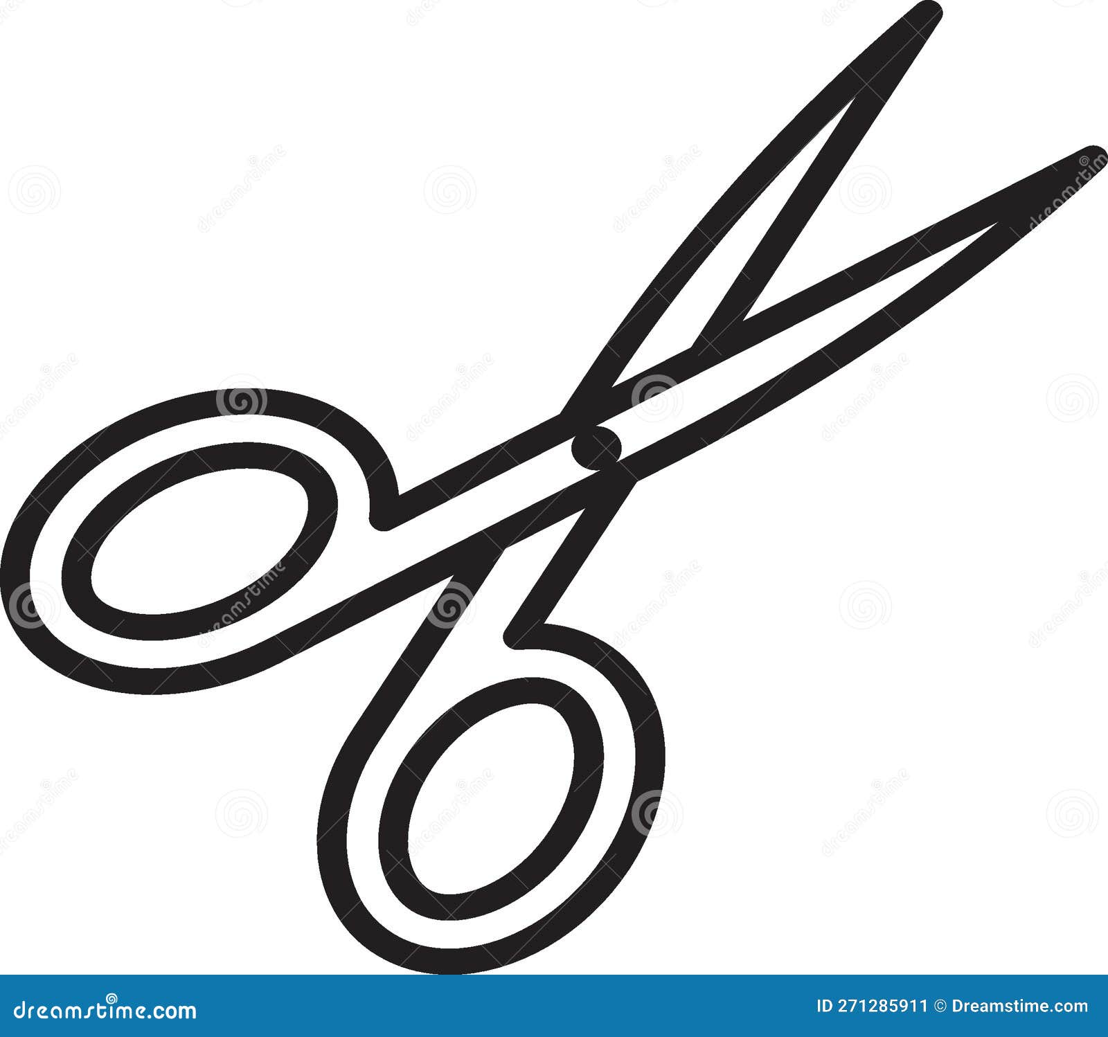 Scissors Icon Black and White Graphics Stock Illustration ...