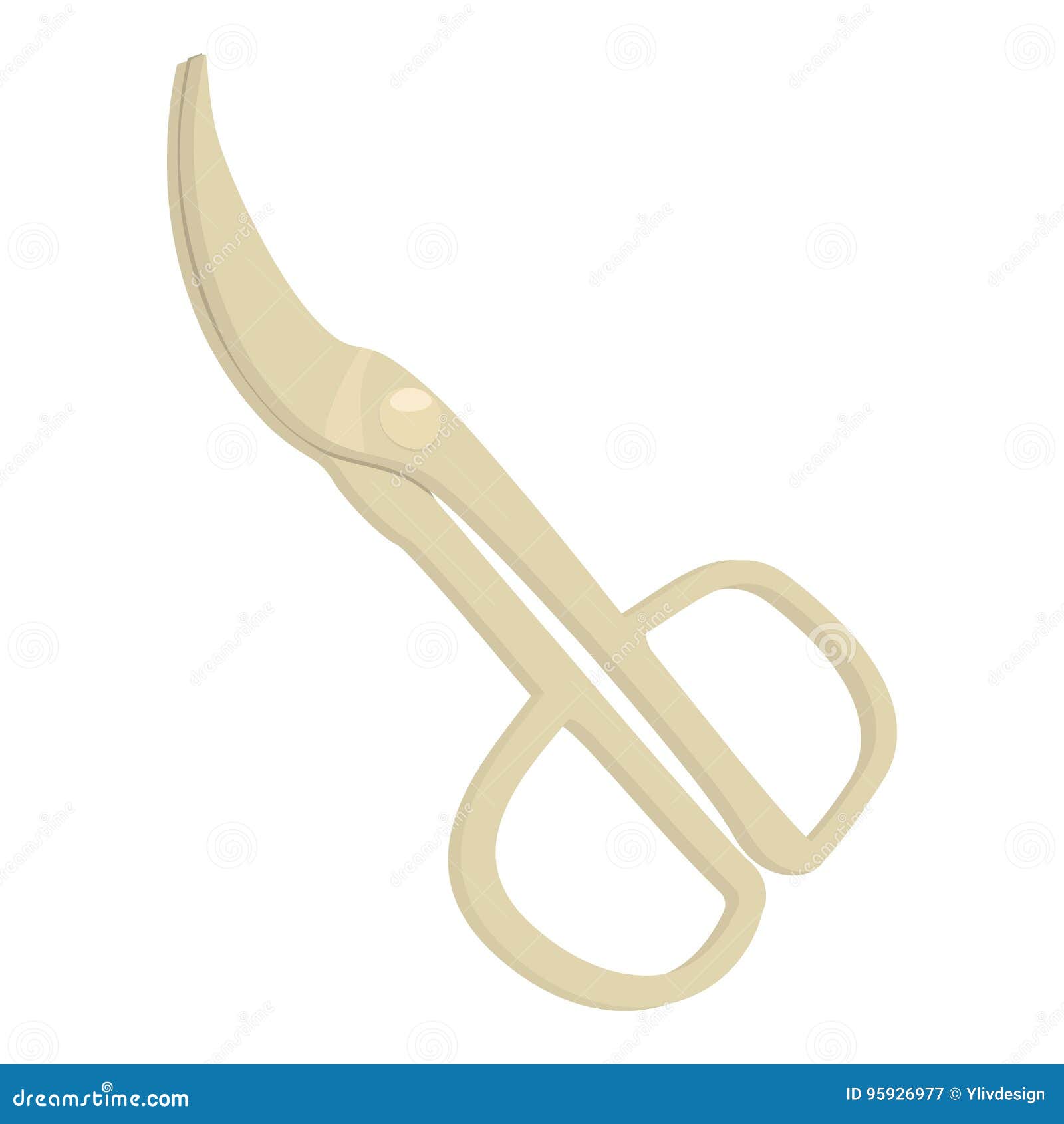 Scissors Icon, Cartoon Style Stock Vector - Illustration of clip, black ...