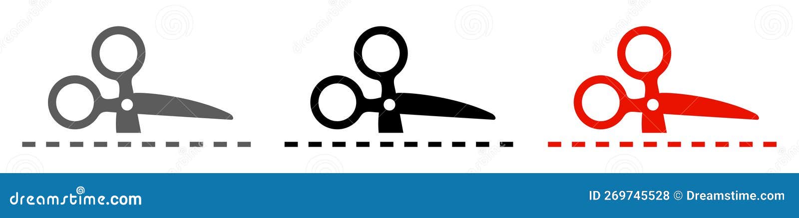 Scissors Icon Set, Coupon Border Sign - Vector Stock Vector ...