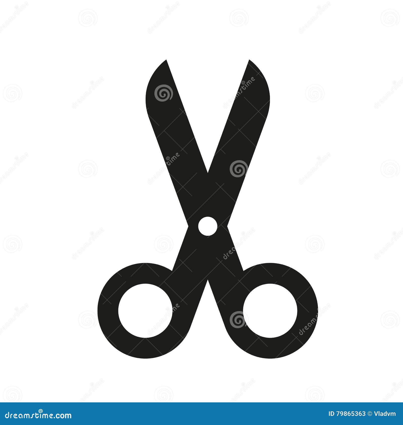 The Scissors Icon. Shears and Clippers, Cut Off Symbol Stock Vector ...