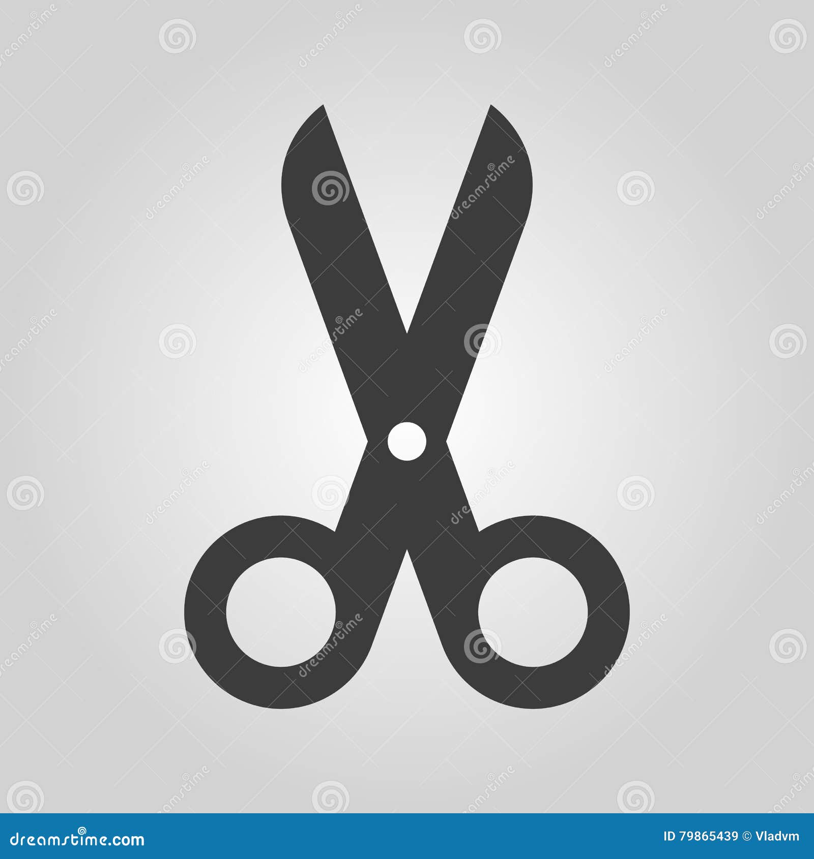 The Scissors Icon. Shears and Clippers, Cut Off Symbol Stock Vector ...